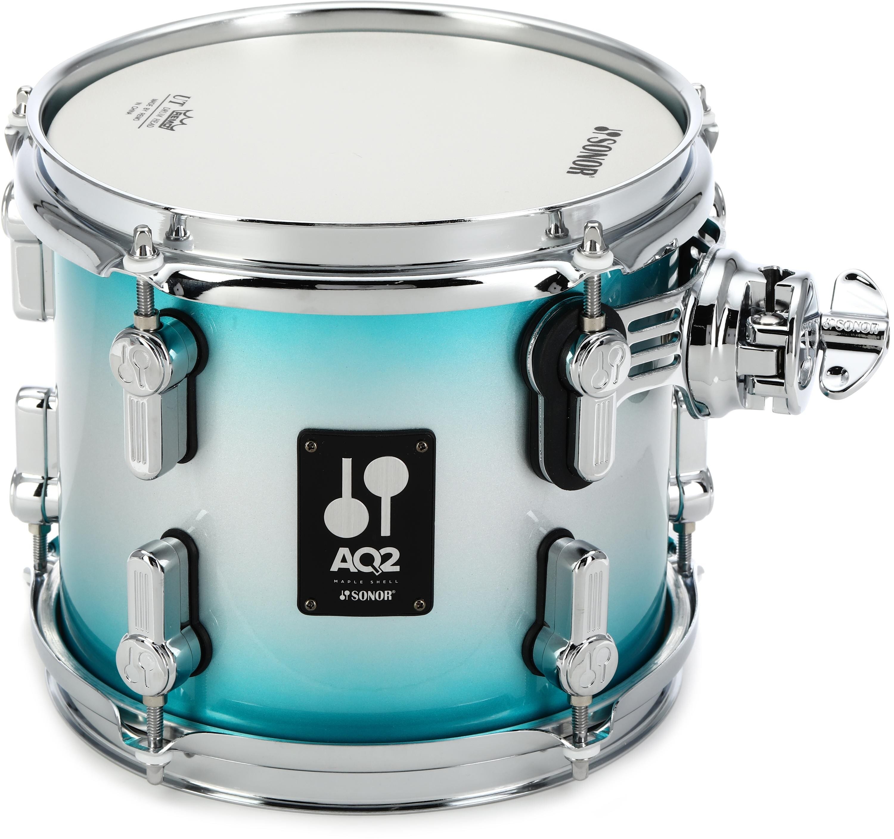 Sonor AQ2 Mounted Tom - 7 inches x 8 inches, Aqua Silver Burst | Sweetwater