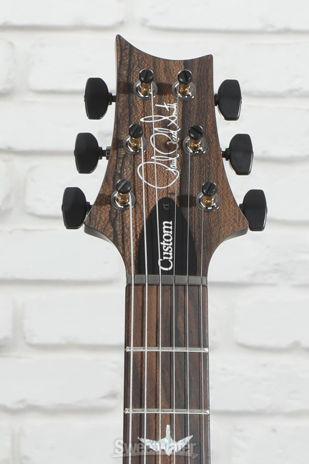 PRS Wood Library Custom 24 10-Top Electric Guitar - Orange Tiger ...