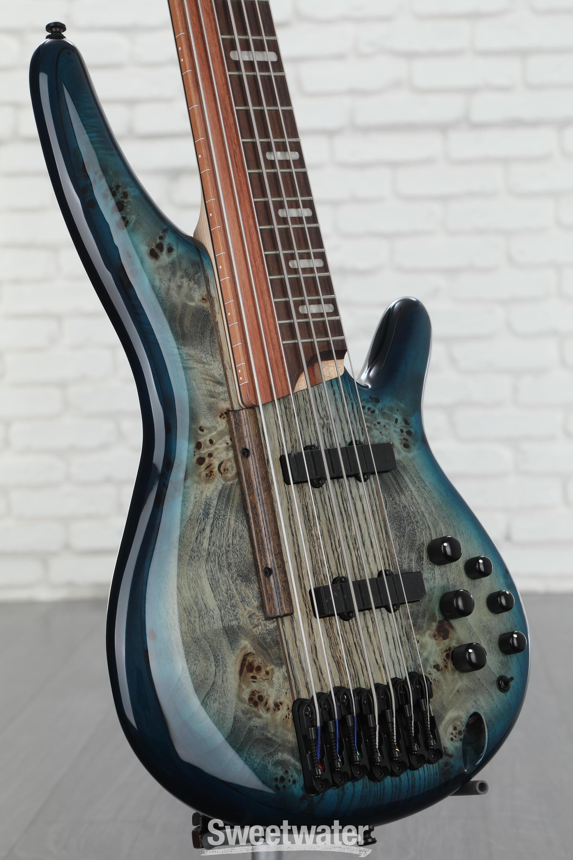 Ibanez Bass Workshop SRAS7 Ashula 7-string Bass Guitar - Cosmic Blue ...