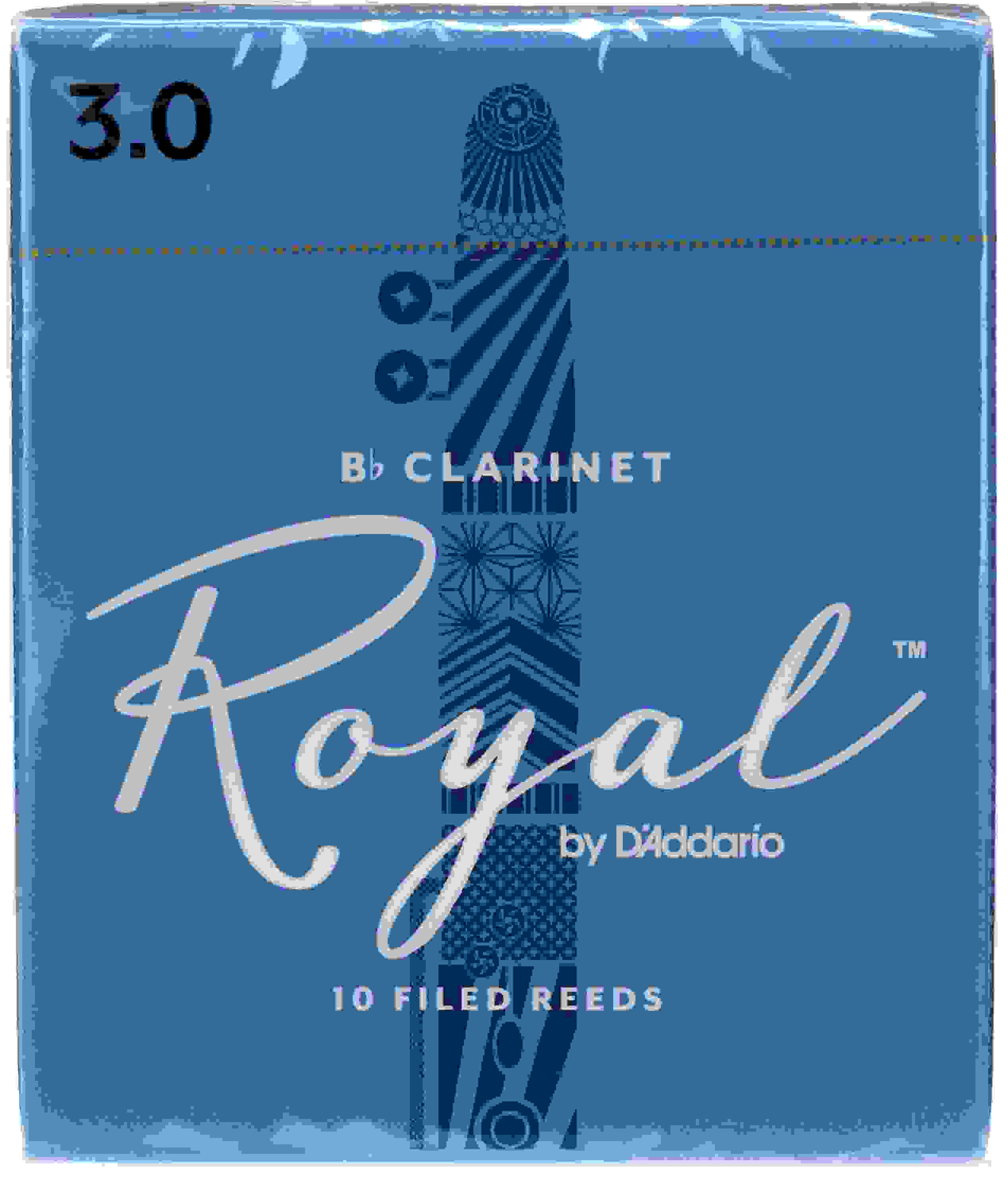 D'Addario RCB10 Royal Bb Clarinet Reed - 3.0 (10-pack) | Sweetwater
