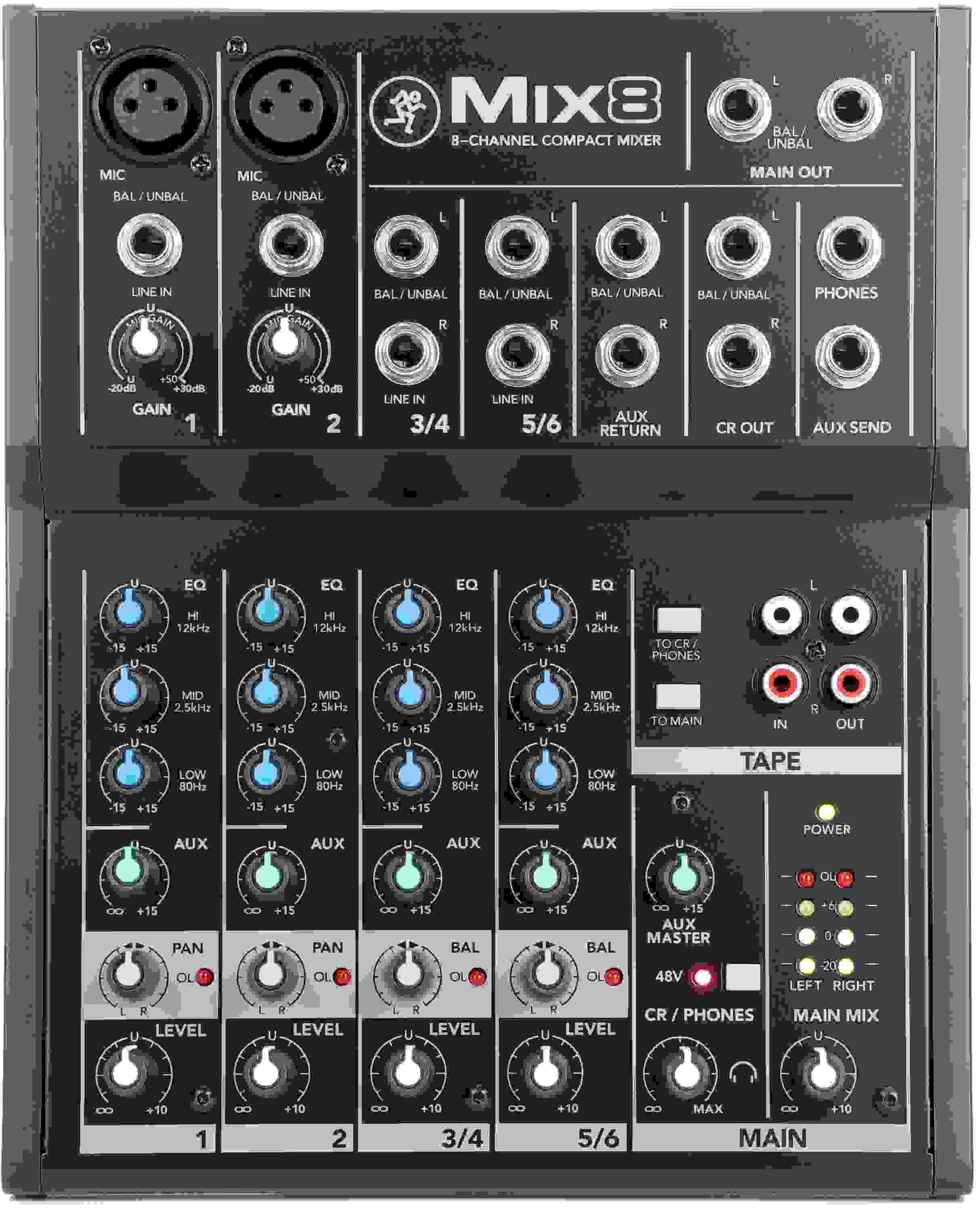 Mackie Mix8 8-channel Mixer | Sweetwater
