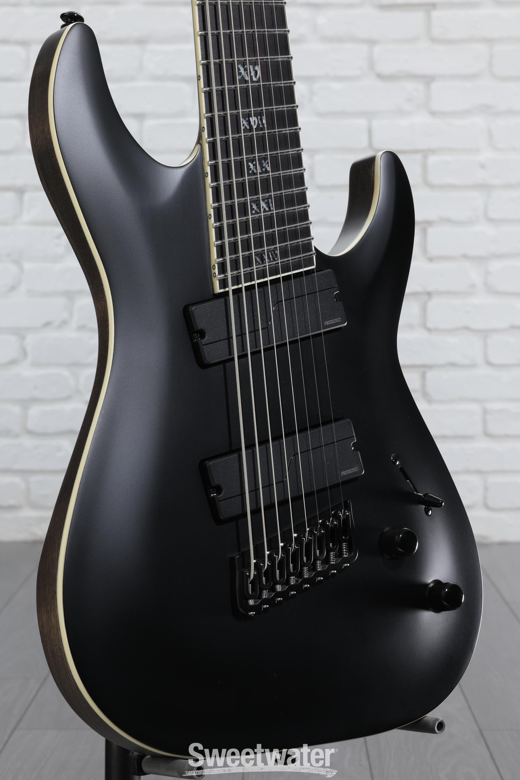 Schecter Schecter C-8 Multi-scale SLS Evil Twin - Satin Black | Sweetwater