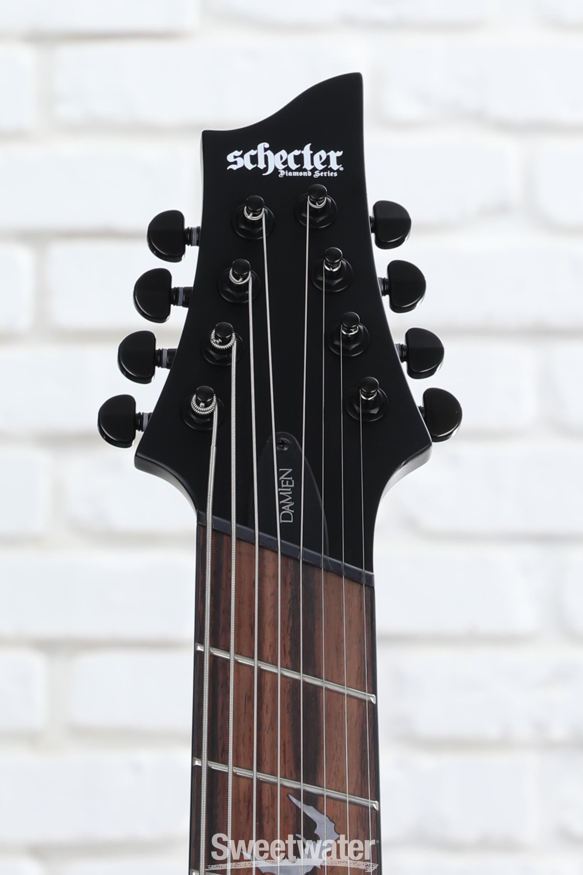 Schecter Damien-8 Multiscale 8-string Electric Guitar - Satin Black ...