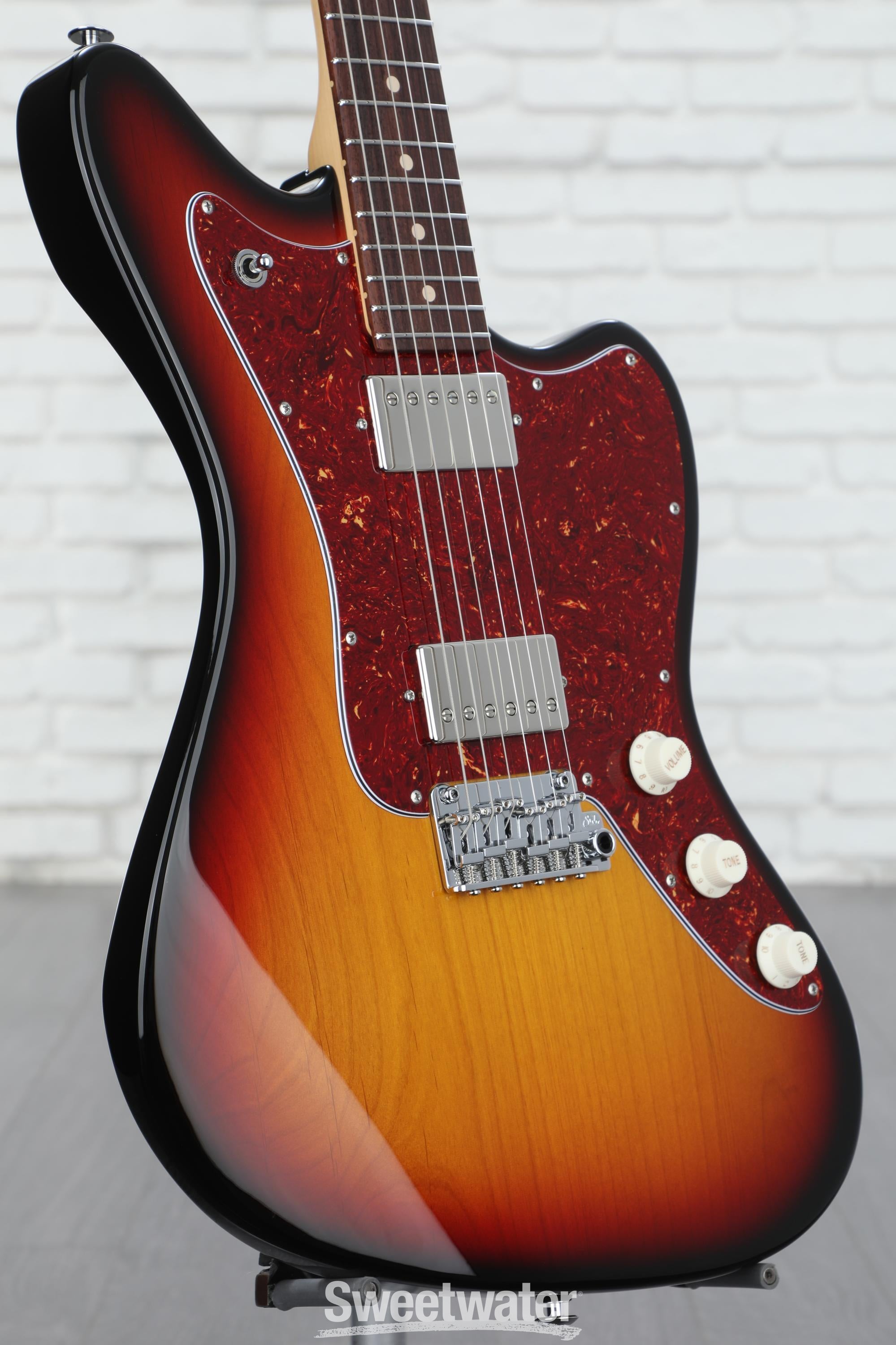Suhr Classic JM HH Electric Guitar with Tremolo - 3-tone Burst | Sweetwater