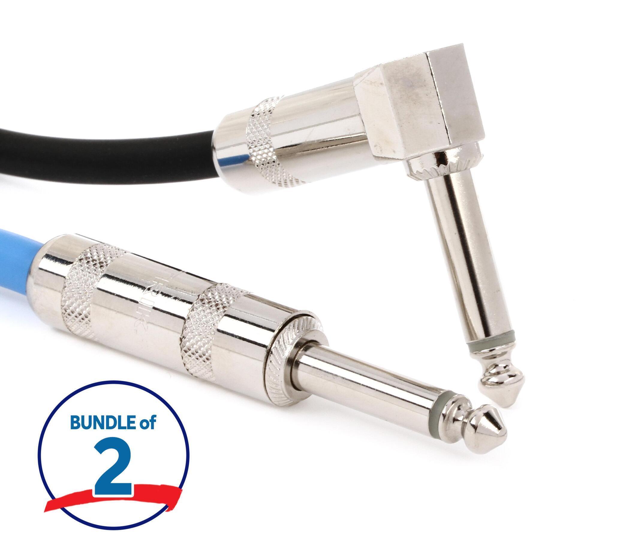 Pro Co EGL-1 Excellines Straight to Right Angle Patch Cable (2-Pack ...