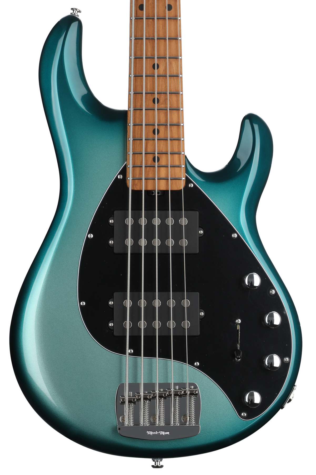 Ernie Ball Music Man StingRay Special 5 HH Bass Guitar - Frost Green Pearl with Maple ...