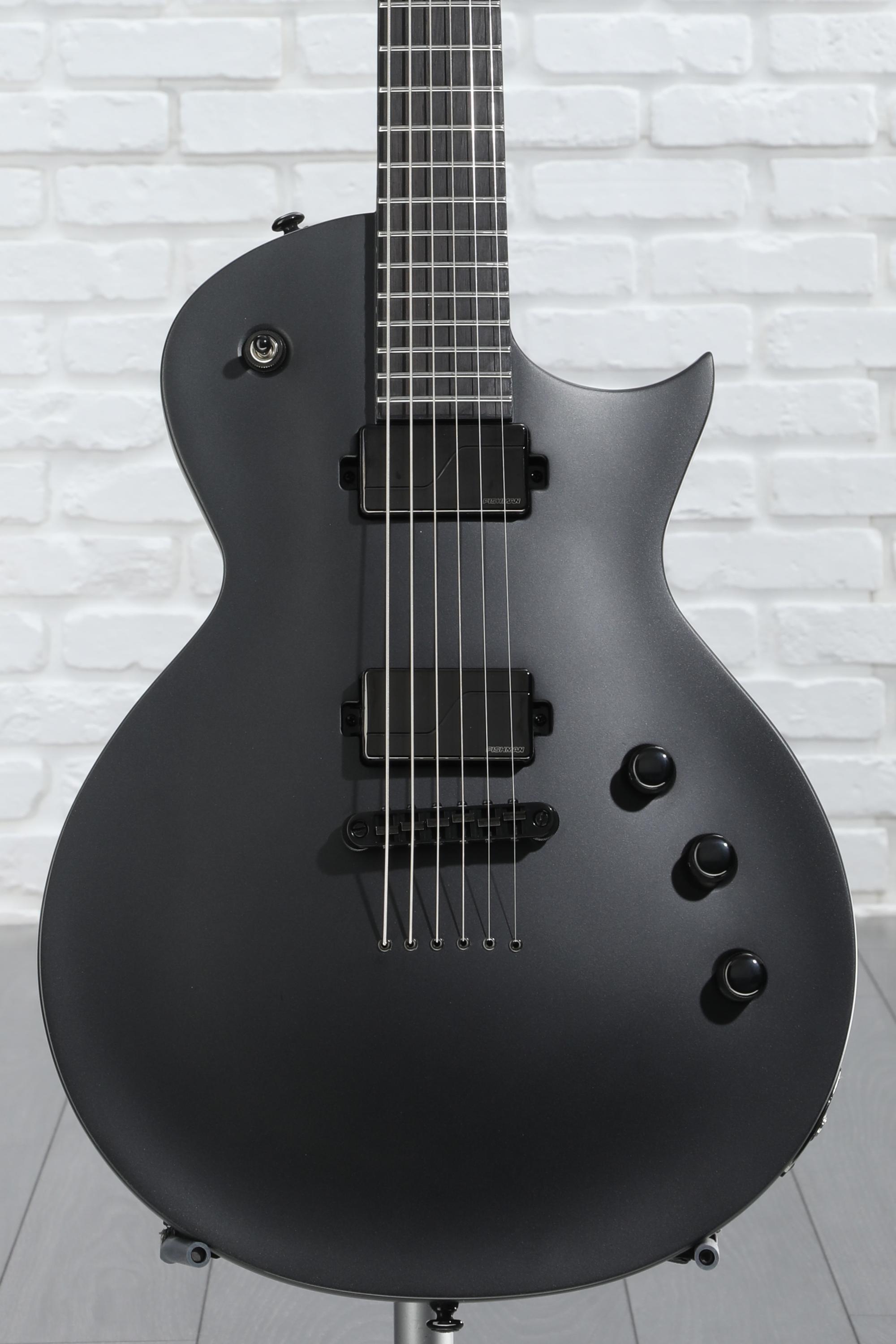 ESP LTD EC-1000 Baritone Electric Guitar - Charcoal Metallic Satin ...