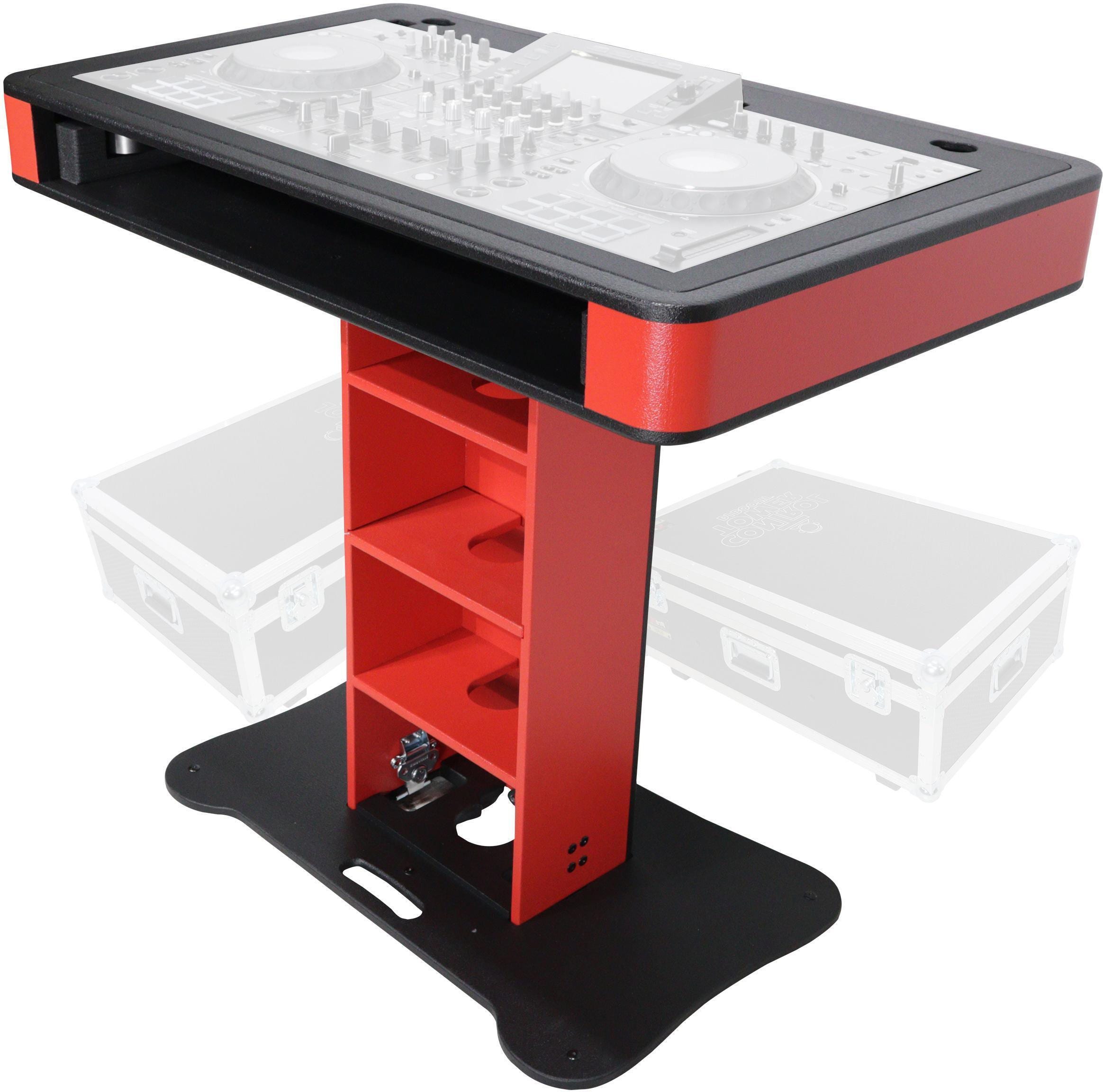 ProX XZF-DJCT-RB-CASE DJ Podium with Two Road Cases - Red/Black ...