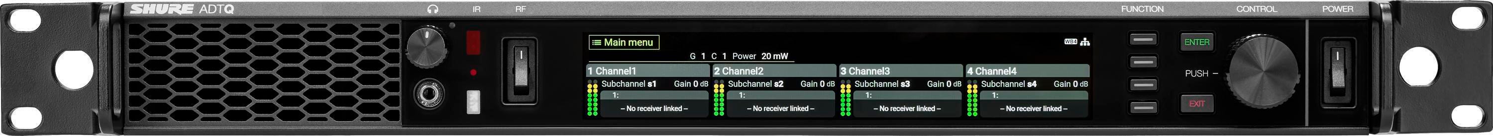 Shure ADTQ Axient Digital PSM Wireless Quad Transmitter DC Module - G57 Band (470-608MHz ...