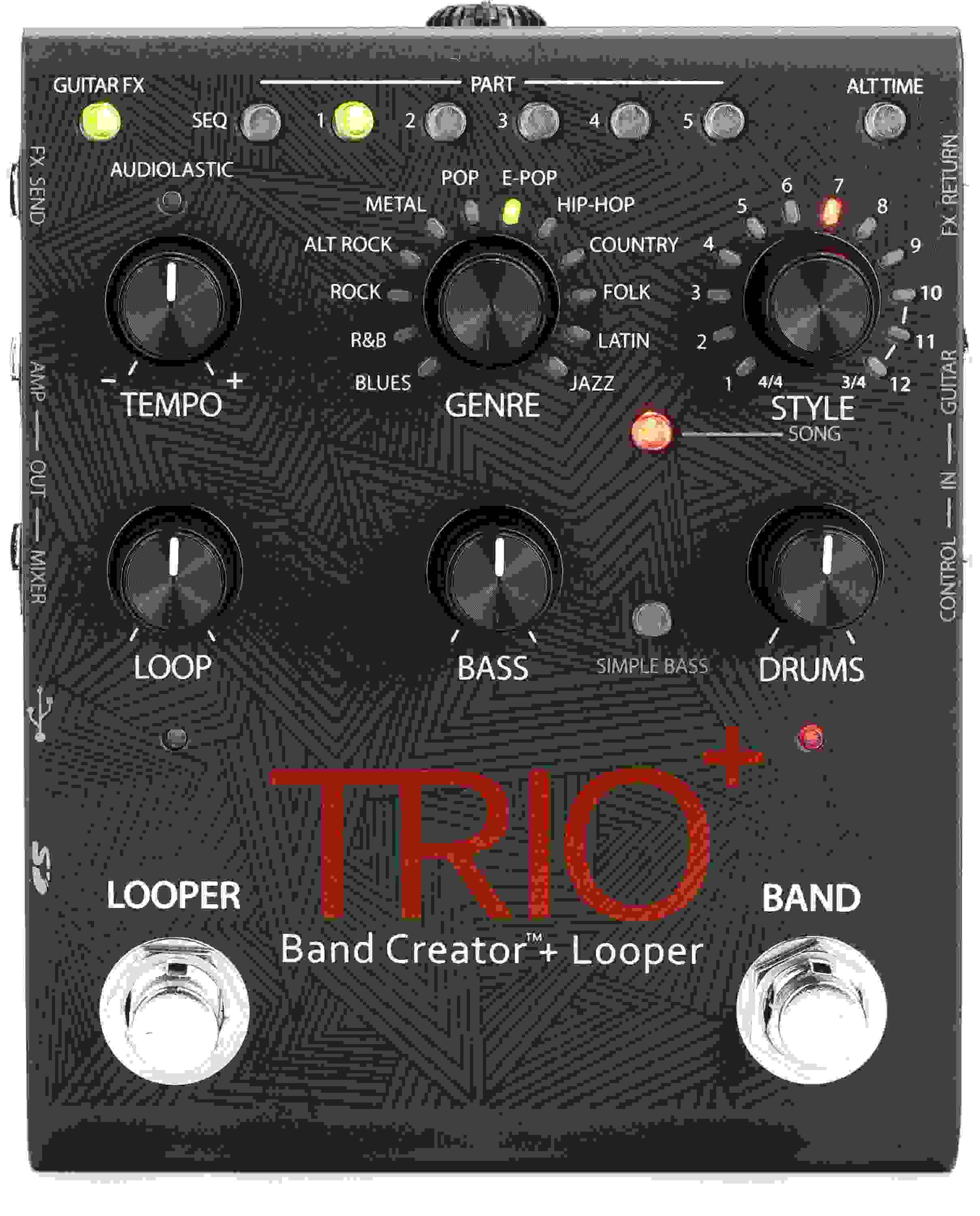 DigiTech Trio+ Band Creator and Looper Pedal | Sweetwater