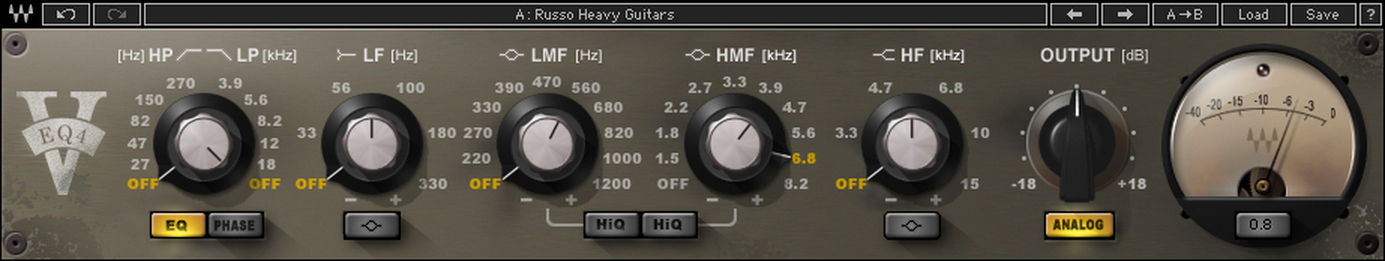 Waves V-EQ4 4-band Equalizer Plug-in | Sweetwater