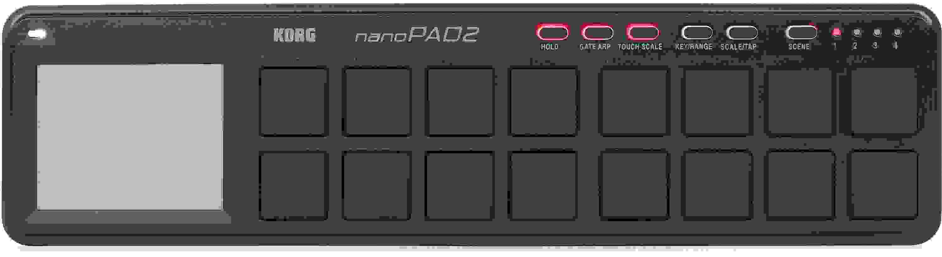 Korg nanoPAD2 Slim-Line Pad Controller - Black | Sweetwater