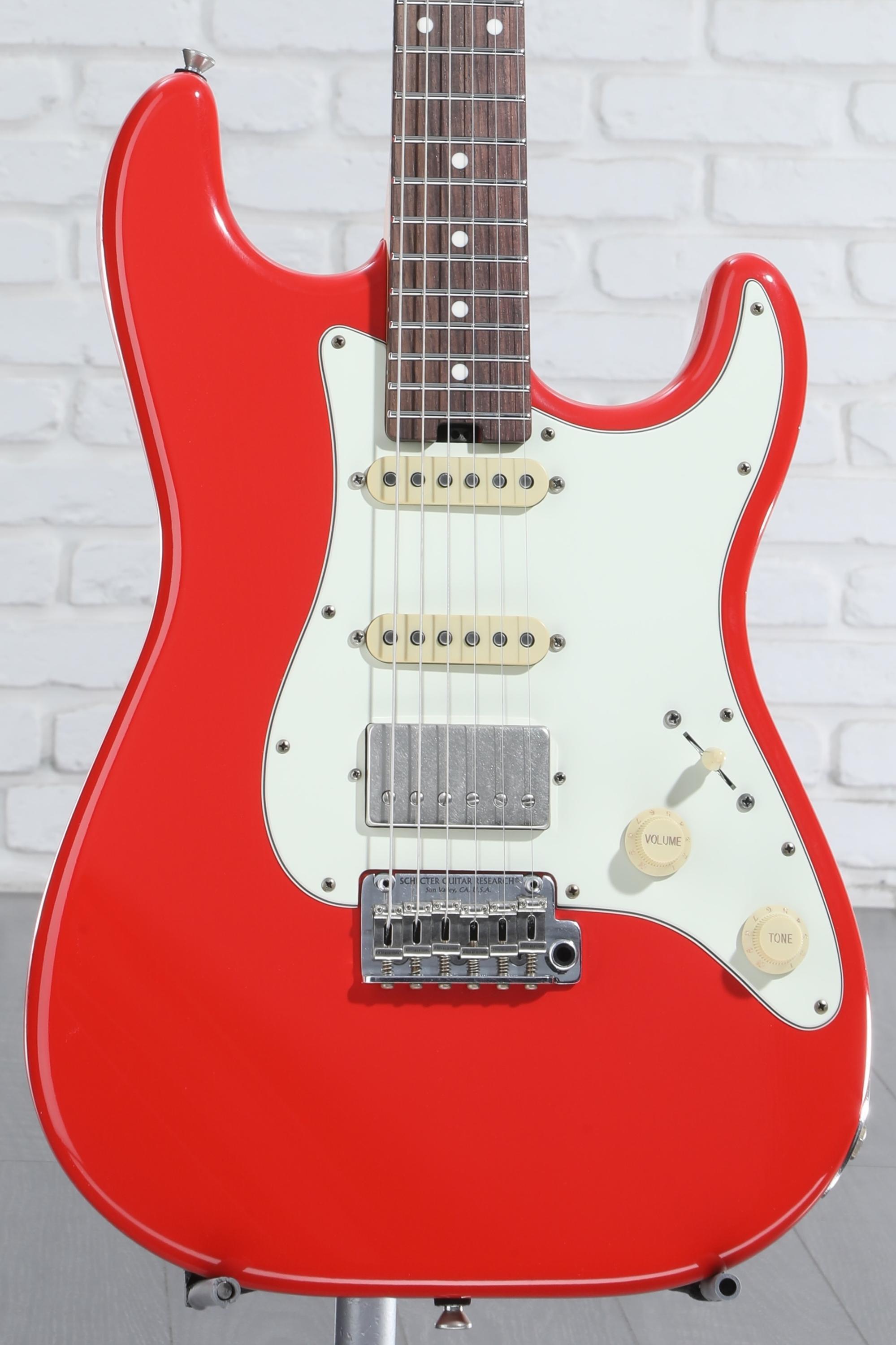 Schecter USA Traditional Wembley HSS Electric Guitar - Fiesta Red ...