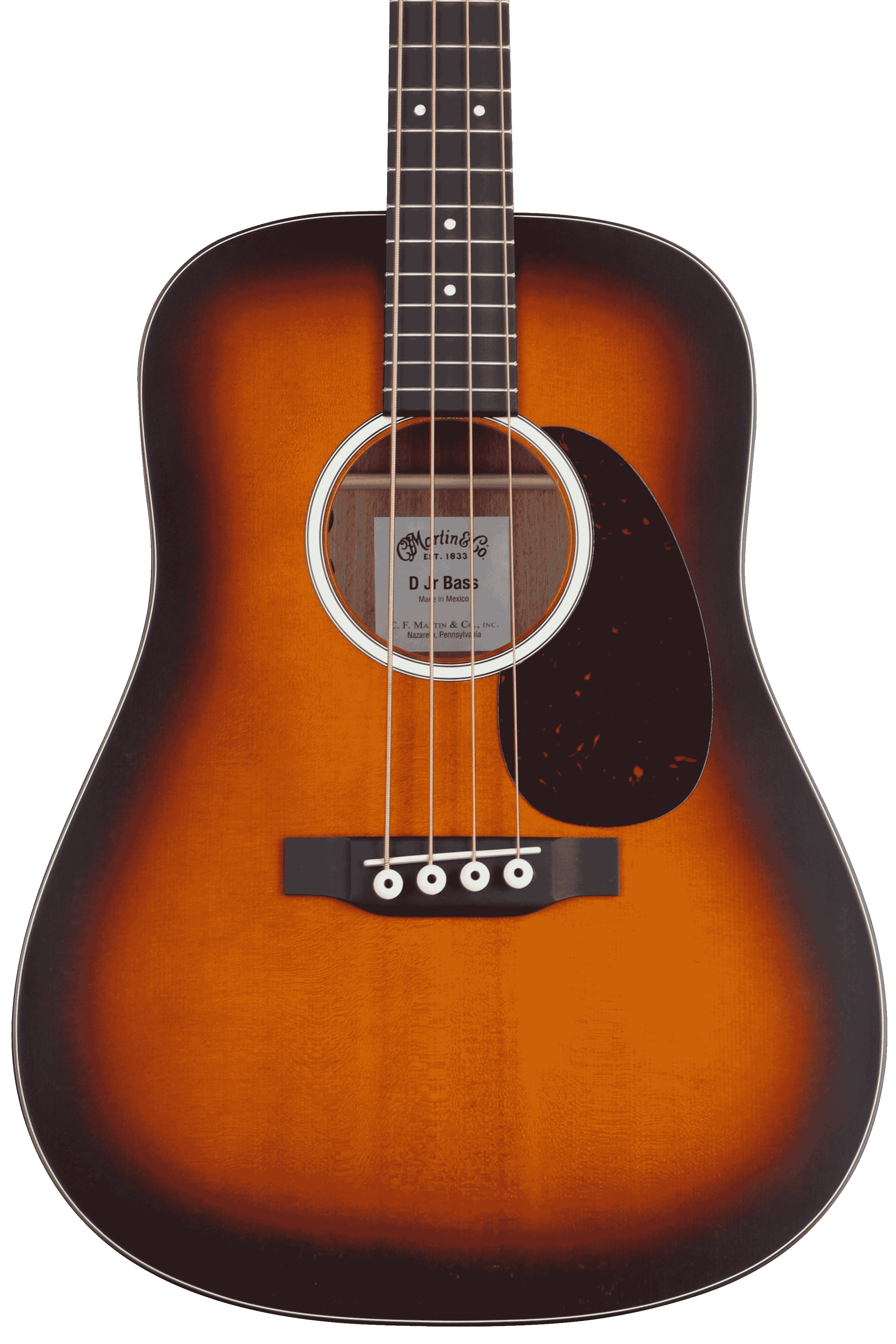 Martin D Jr-10E Acoustic-electric Bass Guitar - Burst | Sweetwater