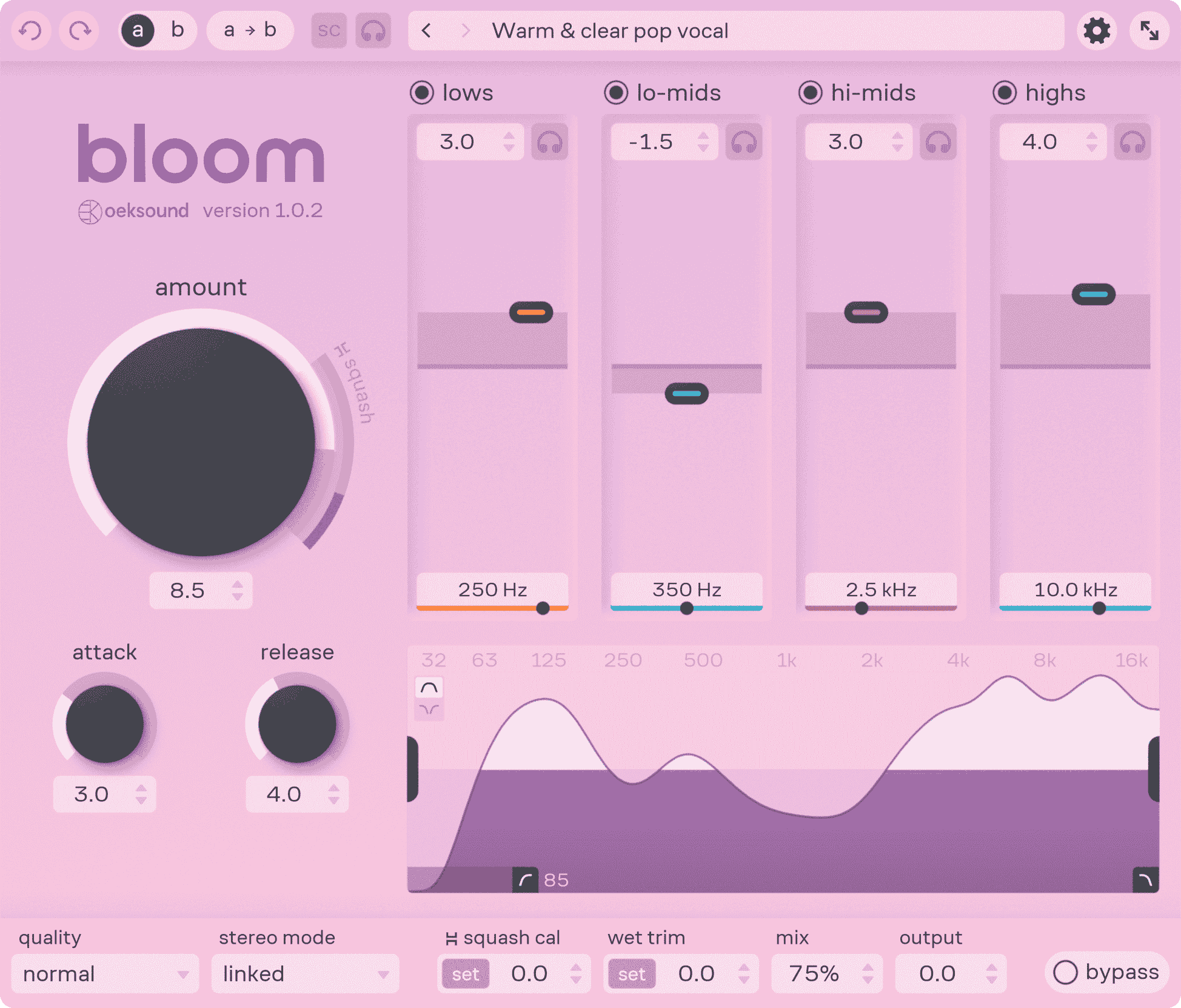 Oeksound bloom Adaptive Tone Shaper Plug-in | Sweetwater