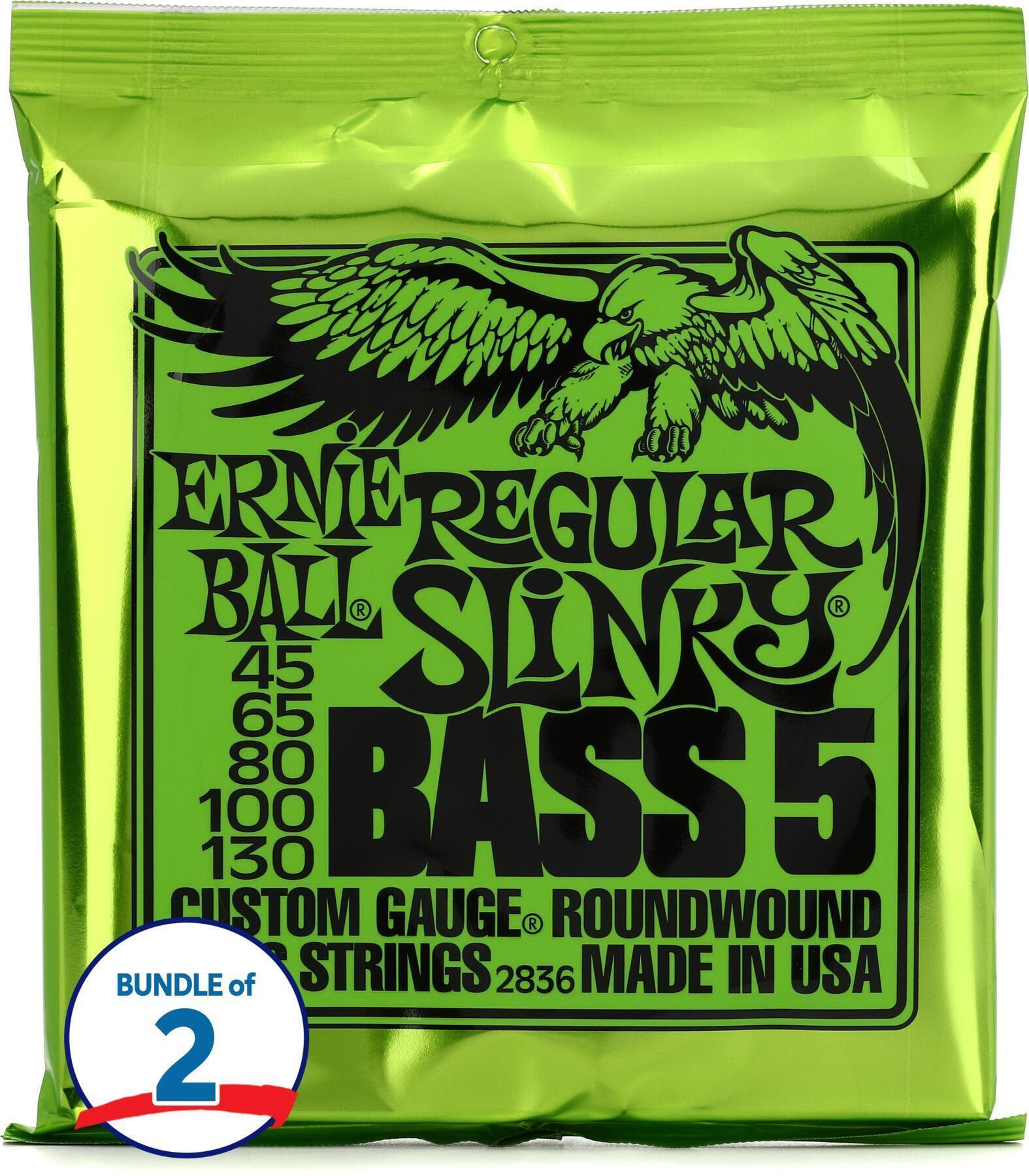 Ernie Ball 2836 Regular Slinky Nickel Wound Electric Bass Guitar ...