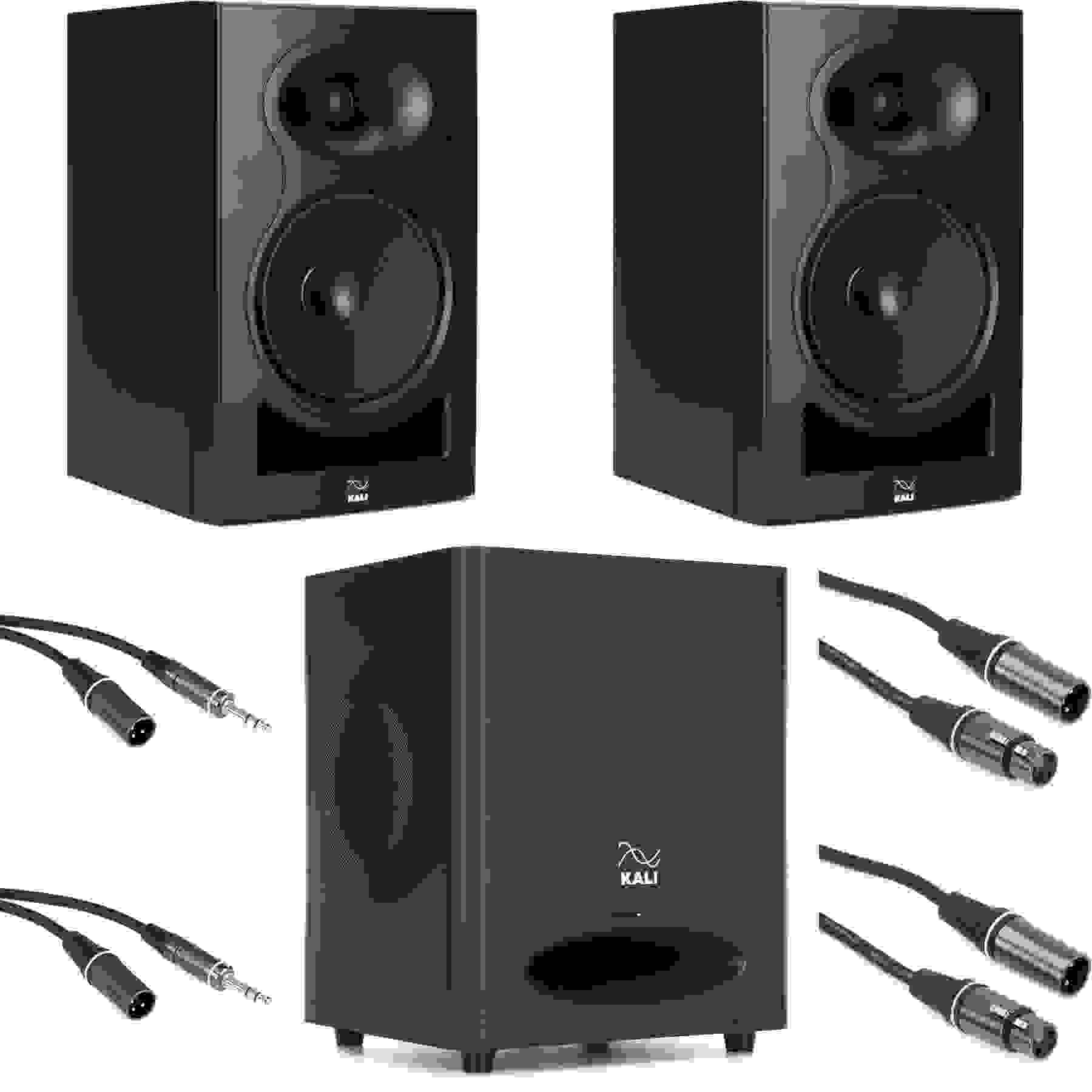 Kali Audio LP-8 V2 8-inch Powered Studio Monitor Pair with WS-6.2 Dual ...