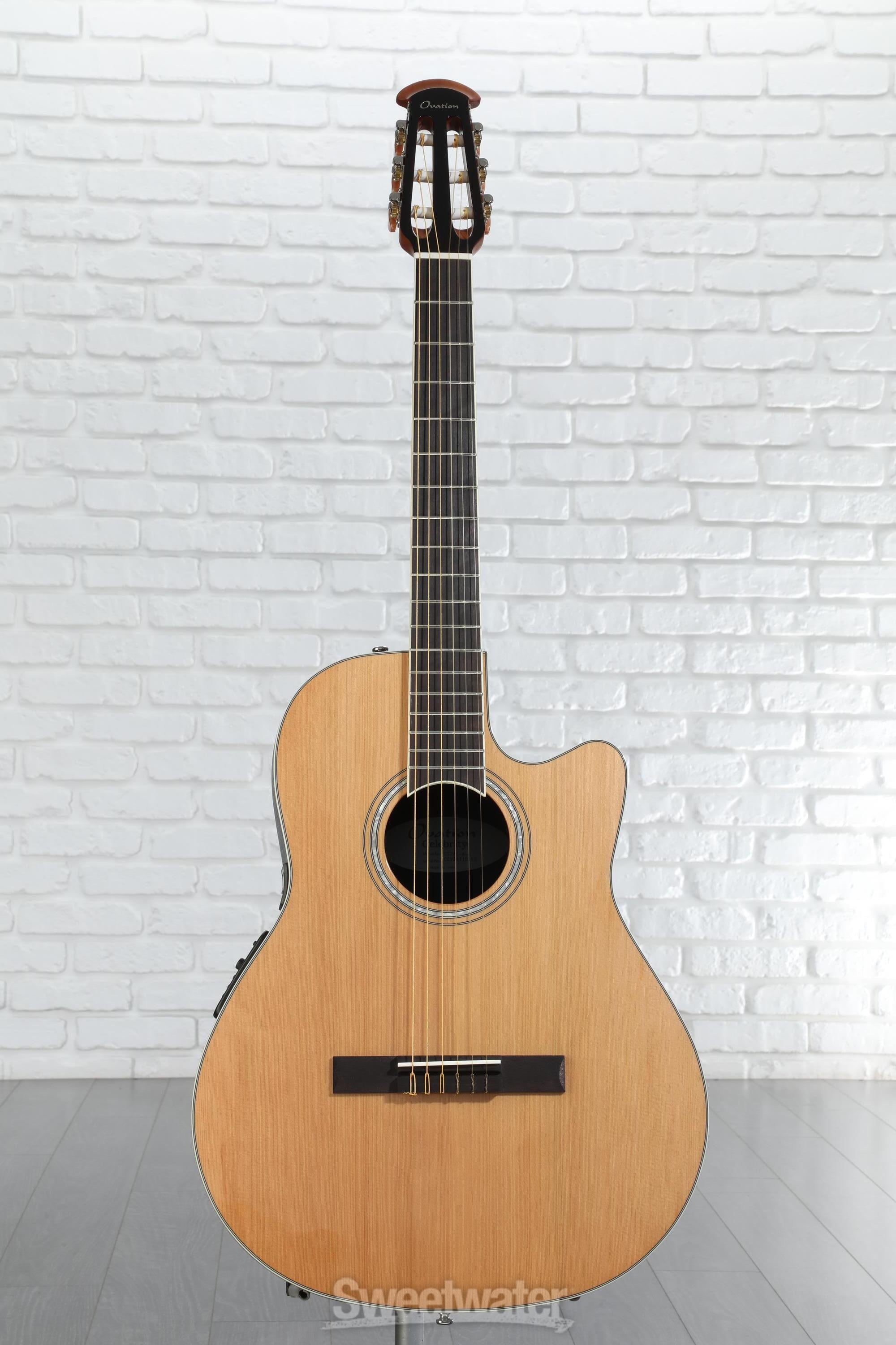 Ovation Celebrity Standard CS24C-4 CS Mid-depth Classical Acoustic ...