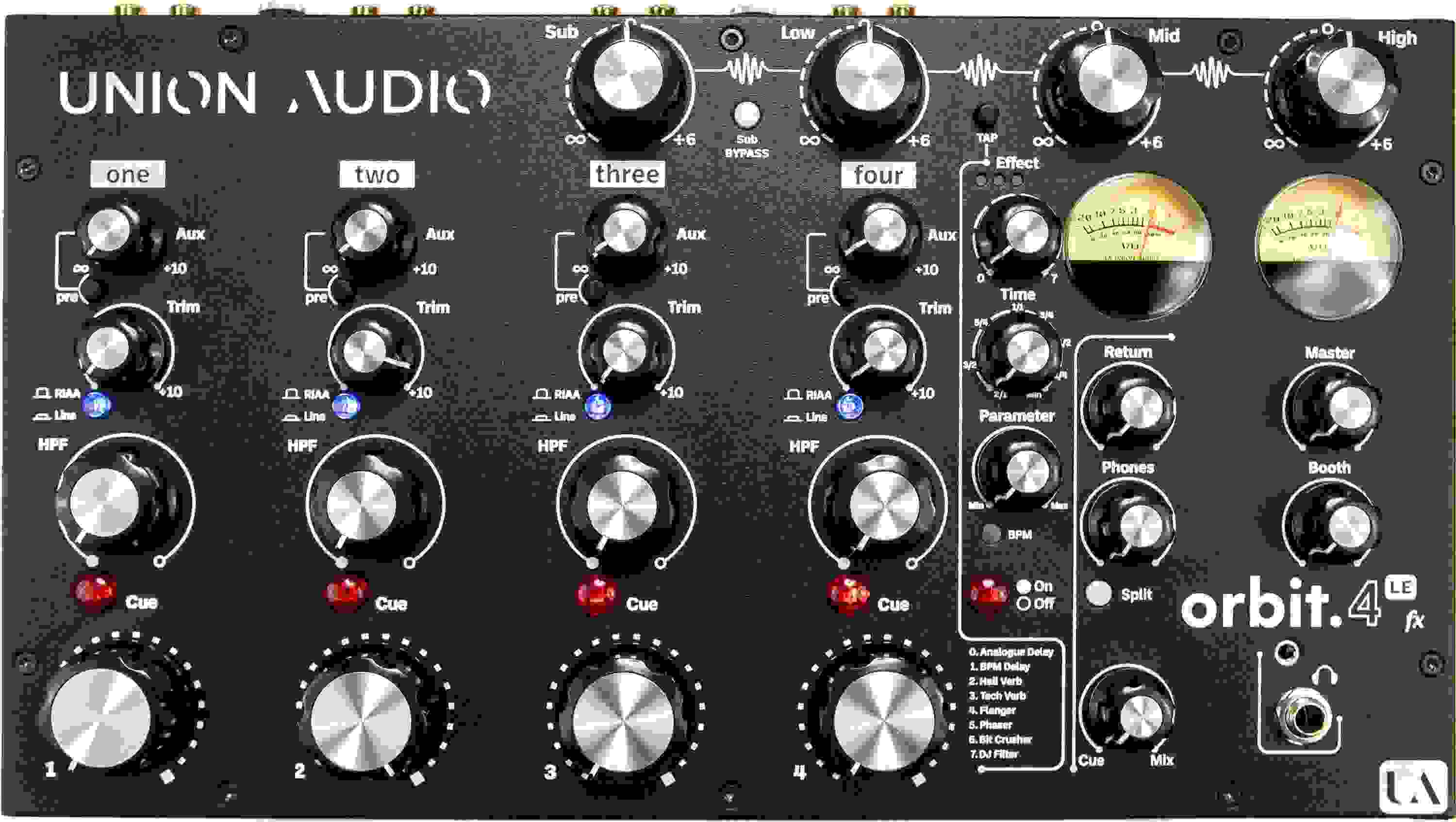 Union Audio orbit.4 LE FX 4-channel Analog Rotary Mixer | Sweetwater