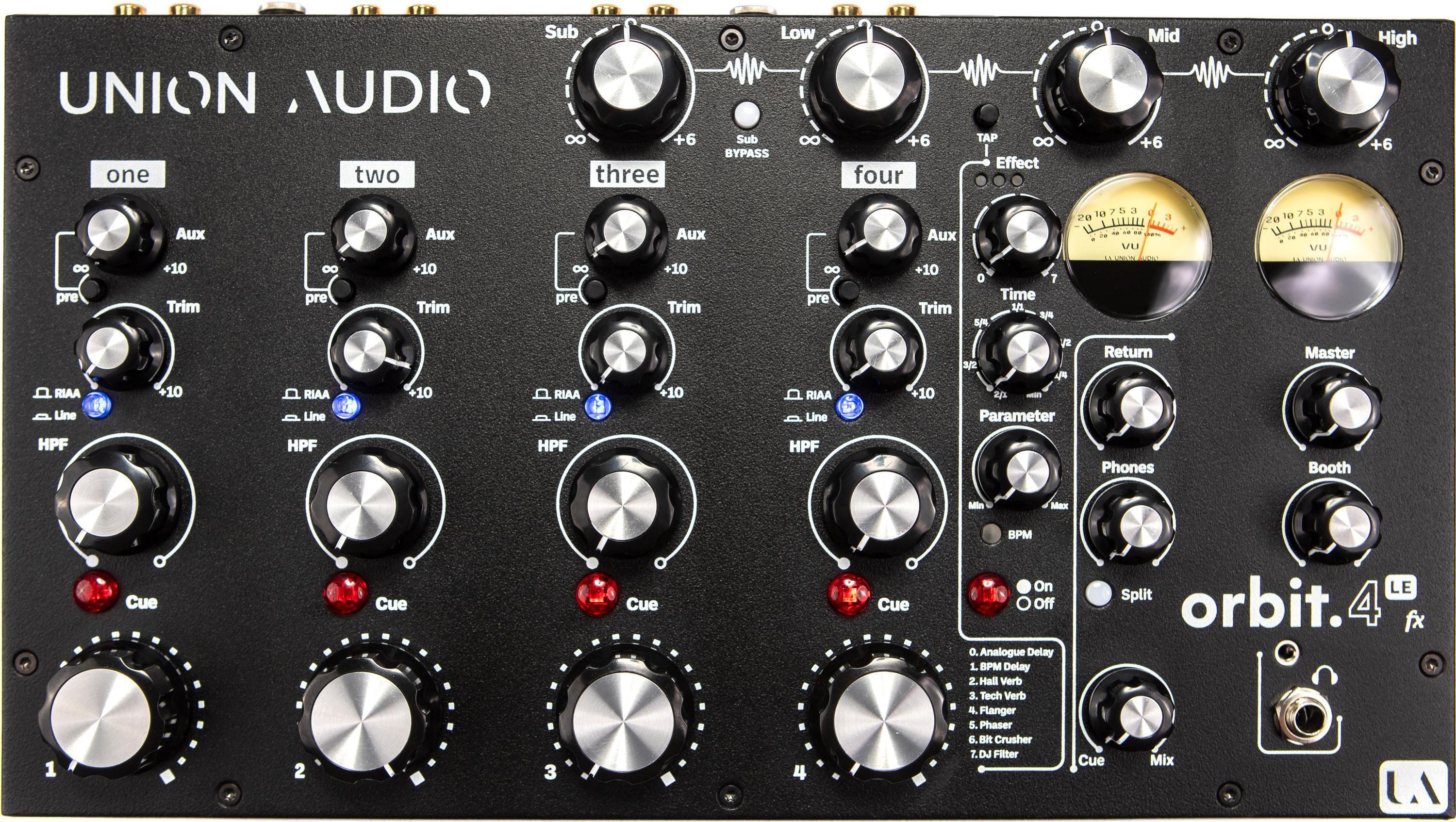 Union Audio orbit.4 LE FX 4-channel Analog Rotary Mixer | Sweetwater