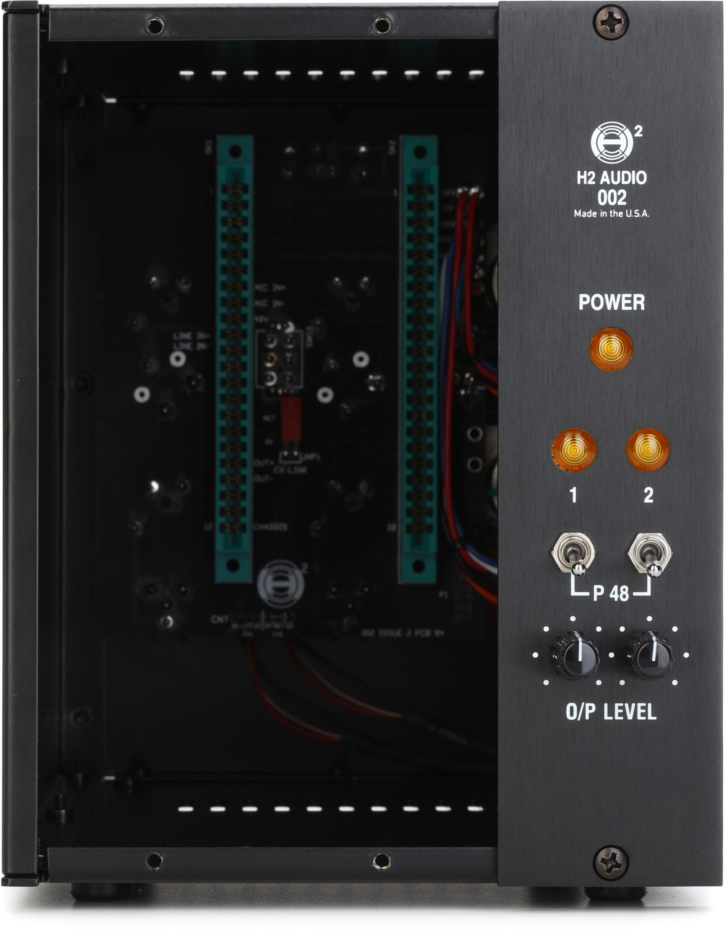 H2 Audio 002 2-channel 0011 Series Rack with Power Supply | Sweetwater