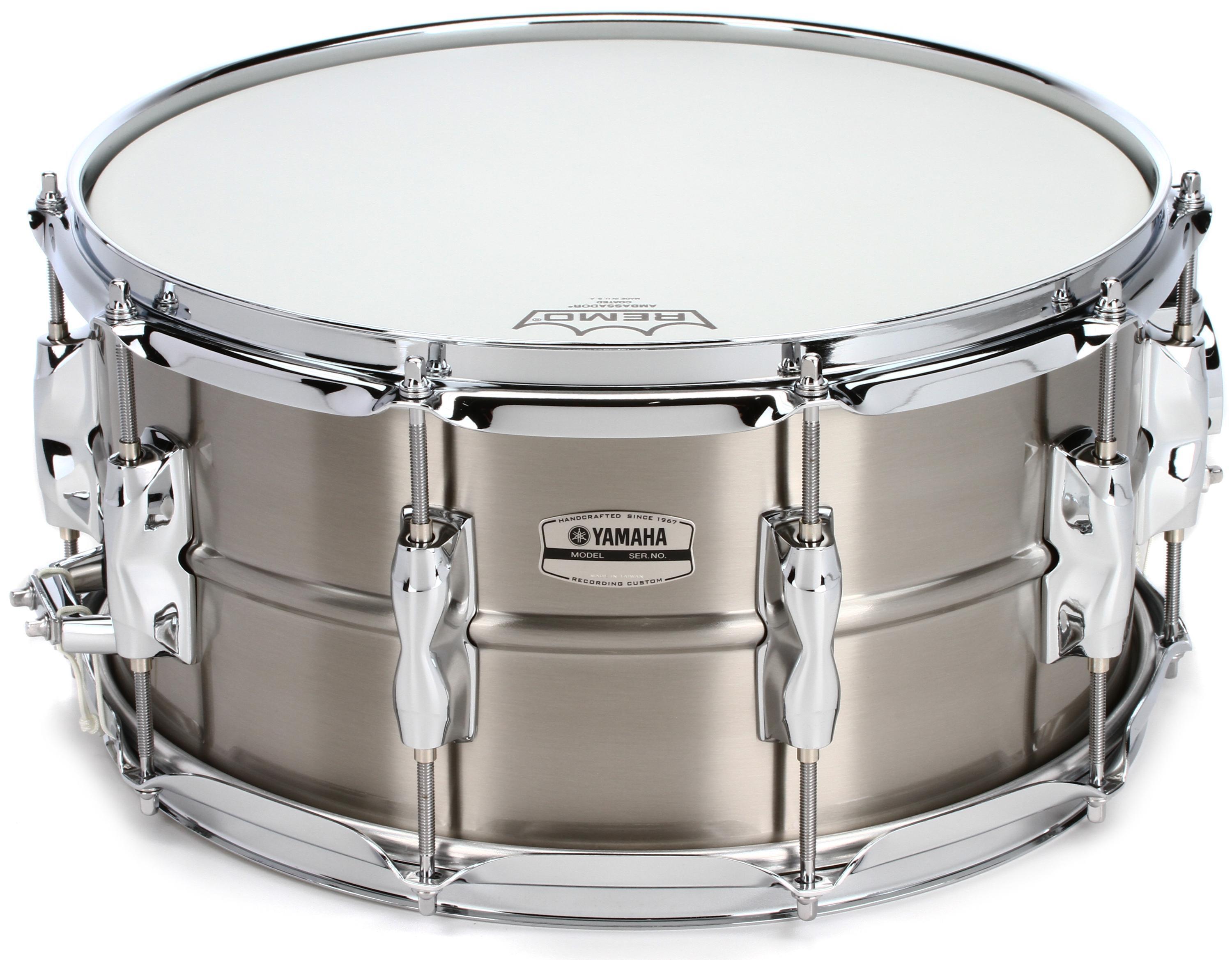 Yamaha Recording Custom Stainless Steel Snare Drum - 7 x 14-inch ...