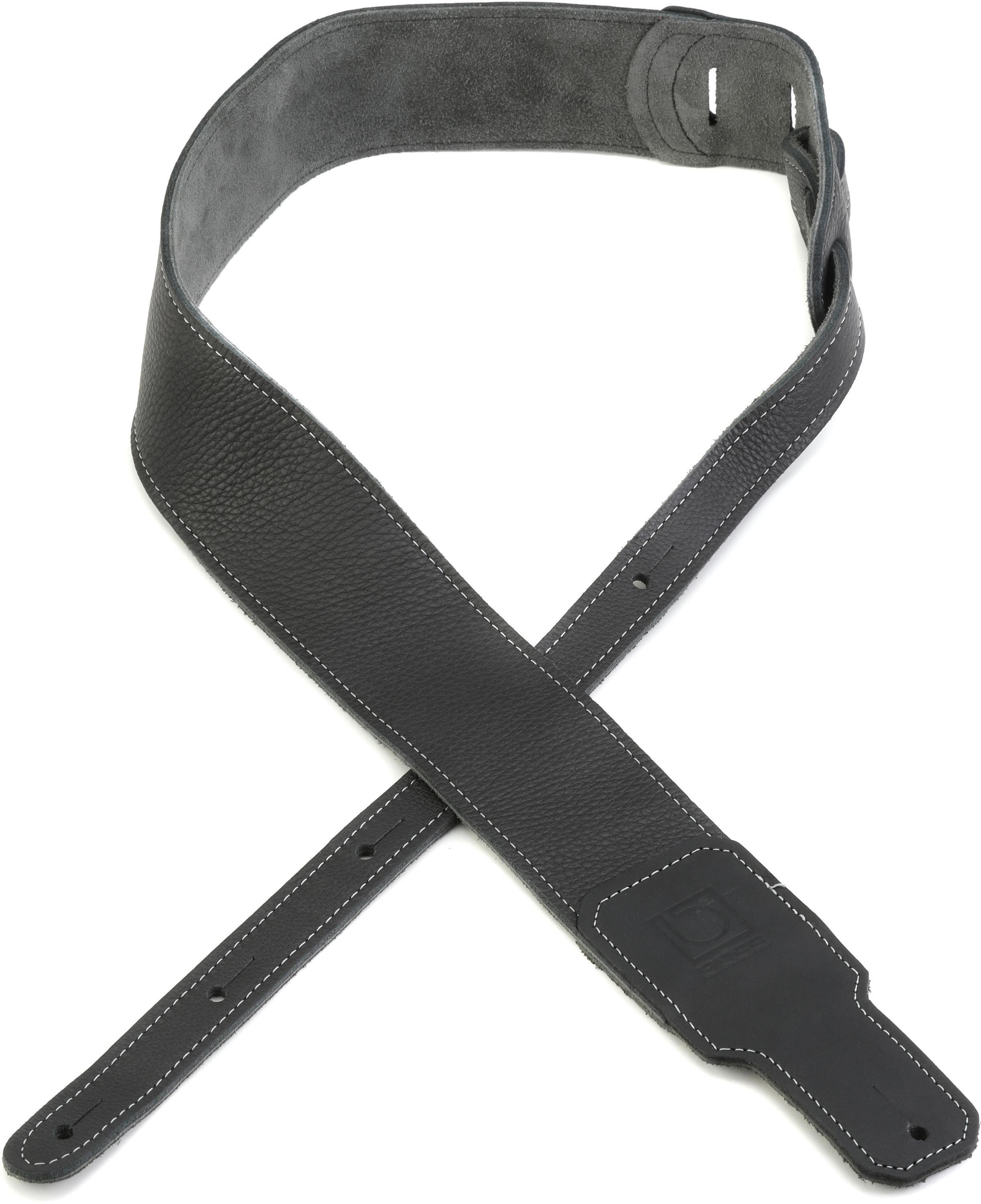 Boss Premium Leather Guitar Strap - Black | Sweetwater