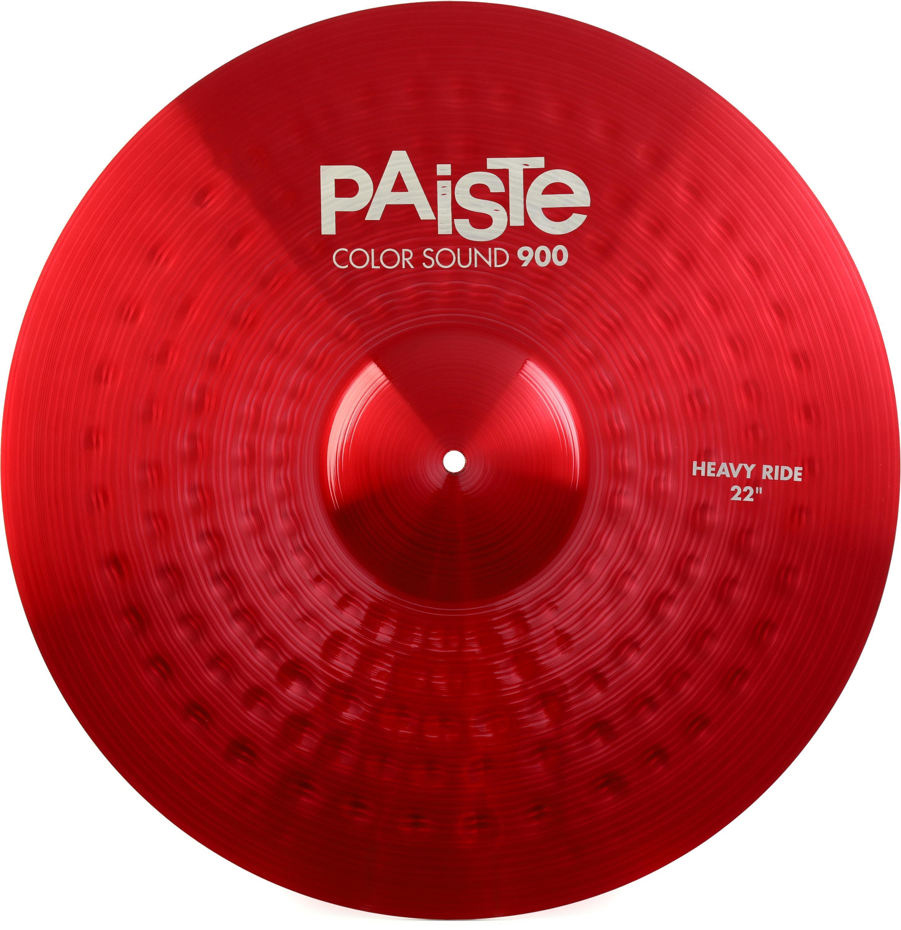 Paiste 22 inch Color Sound 900 Red Heavy Ride Cymbal | Sweetwater