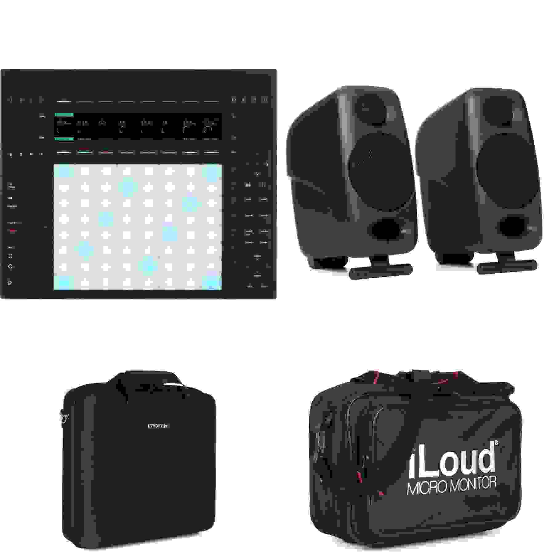Ableton Push 3 Standalone and iLoud Micro Monitor Pair Bundle - Live 12 Suite Edition | Sweetwater