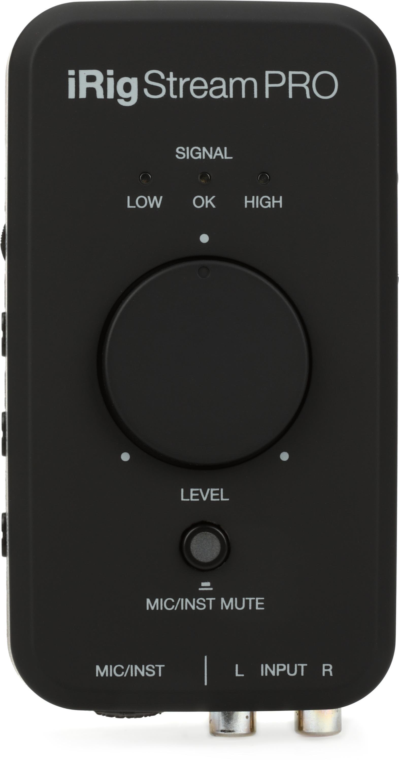 IK Multimedia iRig Stream Pro - Streaming Audio Interface for iOS, Android, Mac/PC | Sweetwater