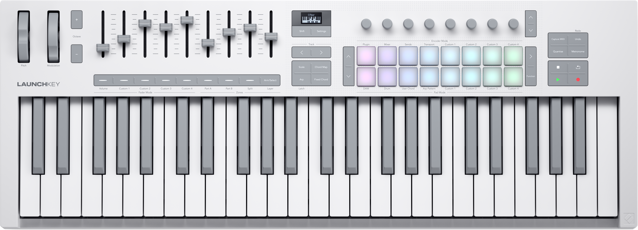 Novation Launchkey 49 MK4 49-key Keyboard Controller - White | Sweetwater