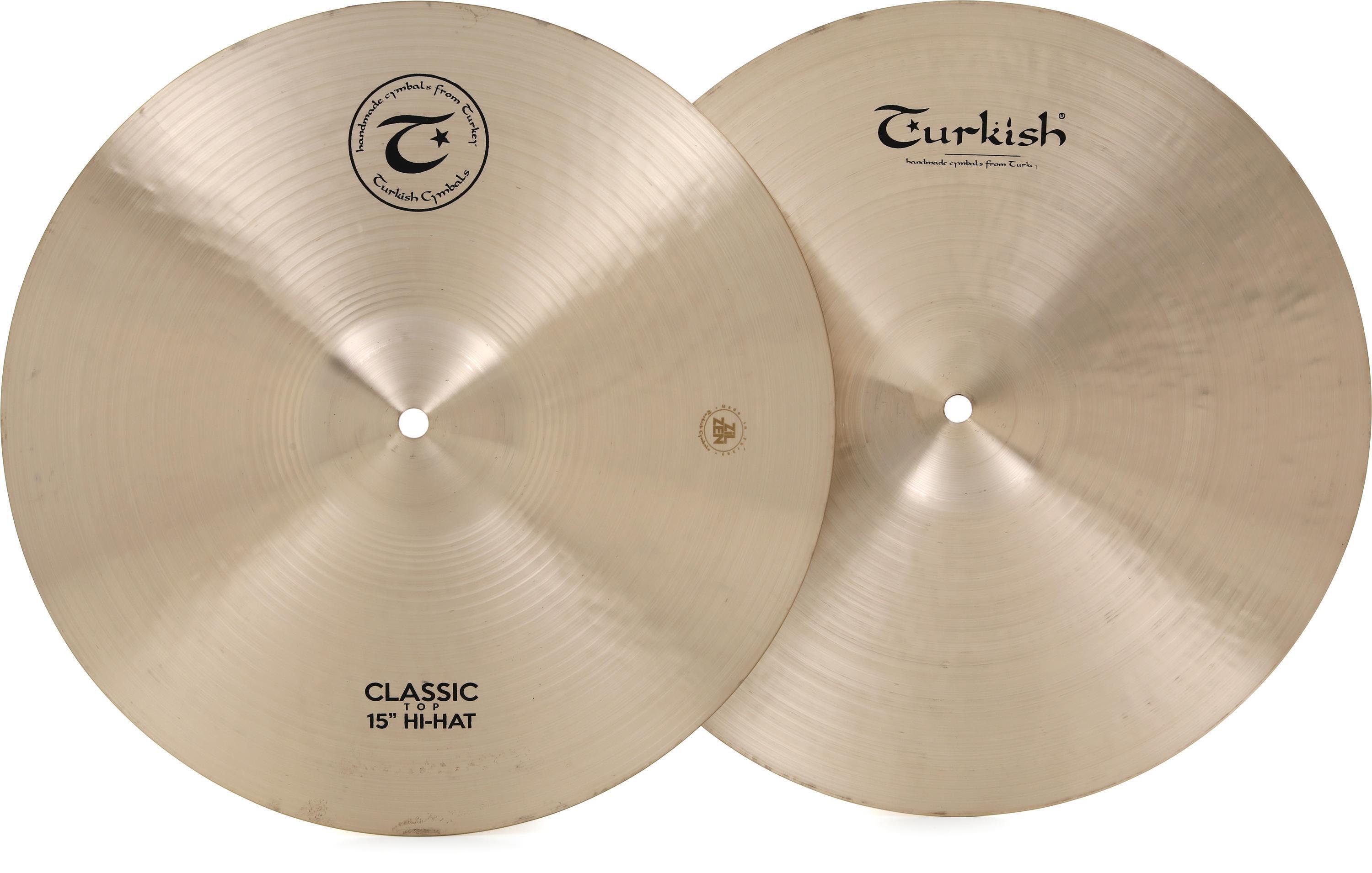 Turkish Cymbals Classic Hi-hat Cymbals - 15 inches | Sweetwater