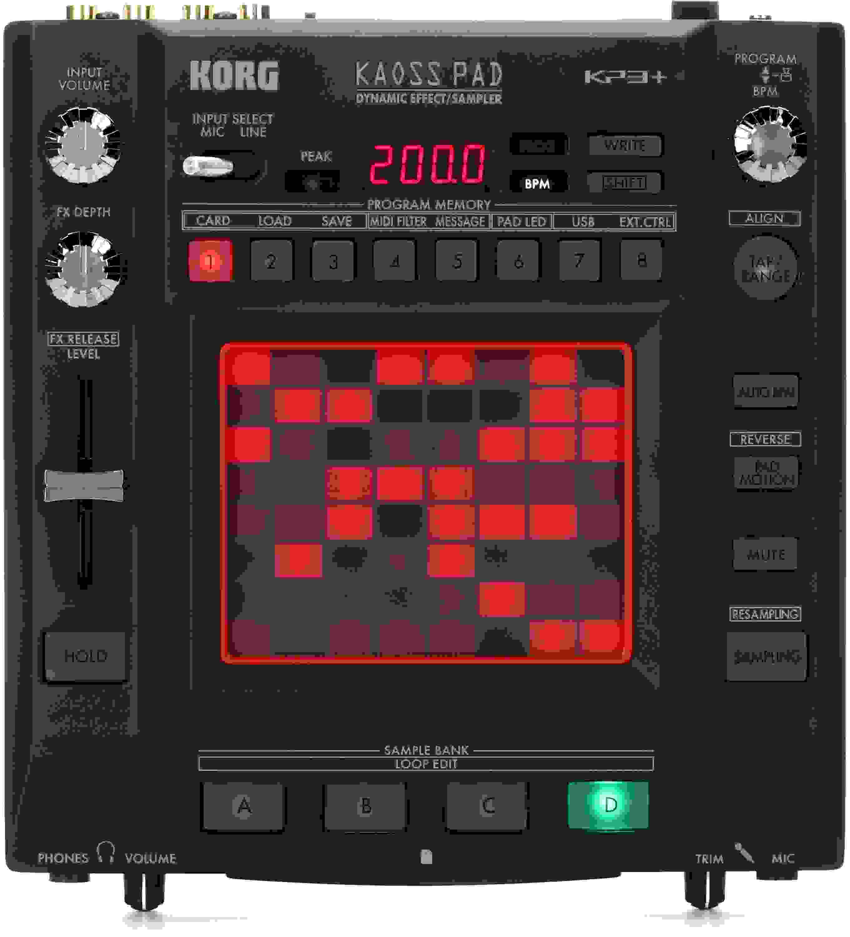 Korg Kaoss Pad KP3+ Dynamic Effect and Sampler | Sweetwater