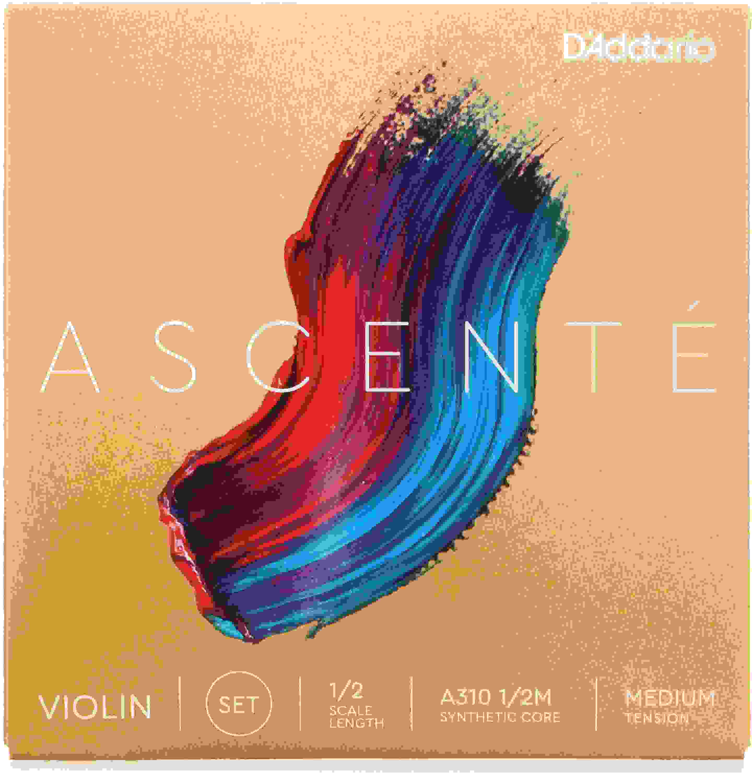 D'Addario A310 Ascente Violin String Set - 1/2 Size, Medium Tension | Sweetwater
