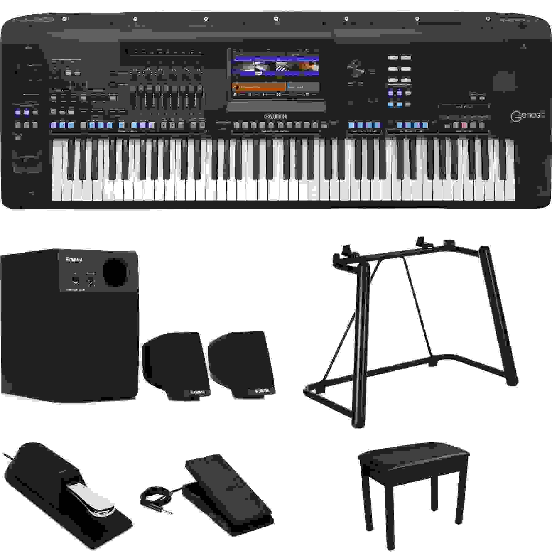 Yamaha Genos2 76-key Arranger Workstation Deluxe Bundle | Sweetwater