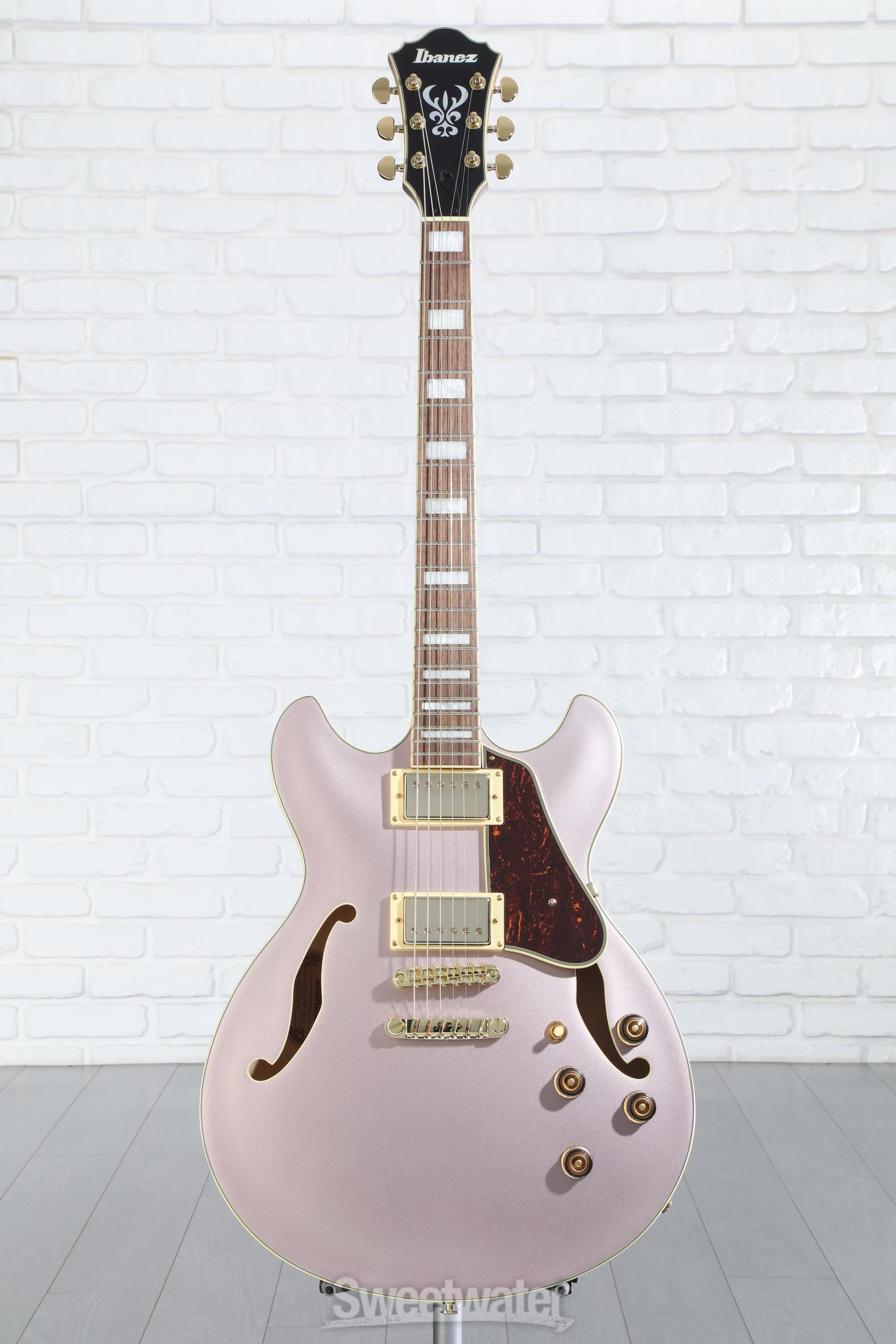 Ibanez Artcore AS73G Semi-Hollow Electric Guitar - Rose Gold Metallic ...