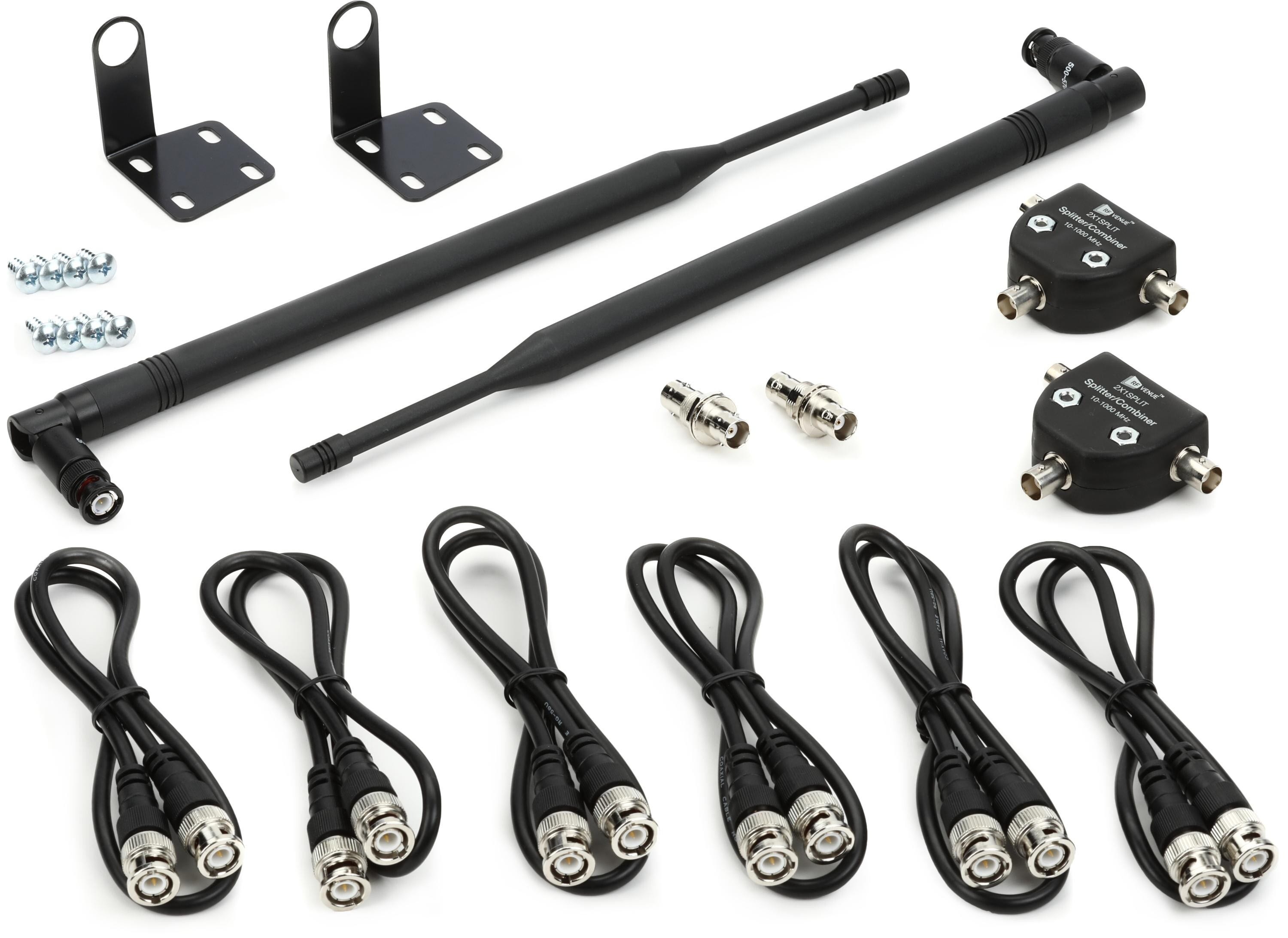 RF Venue 2-channel Remote Antenna Kit for Wireless Microphones - 500 ...