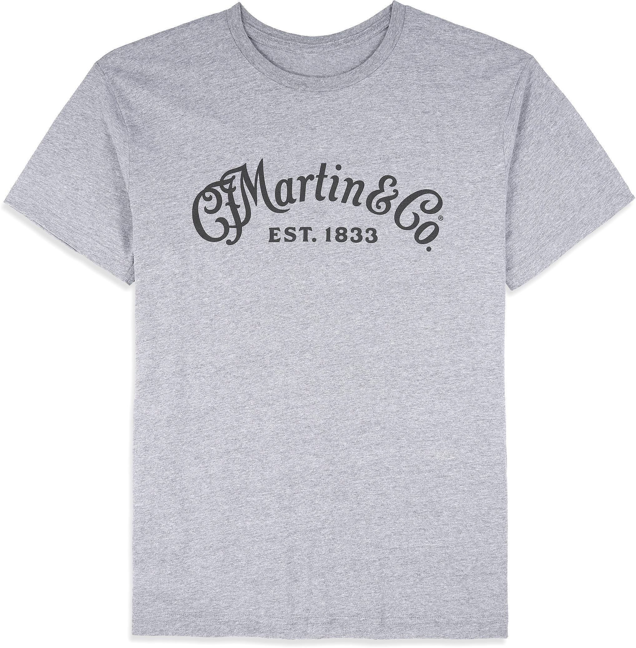 Martin Logo T-shirt - Granite Heather, X-Large | Sweetwater