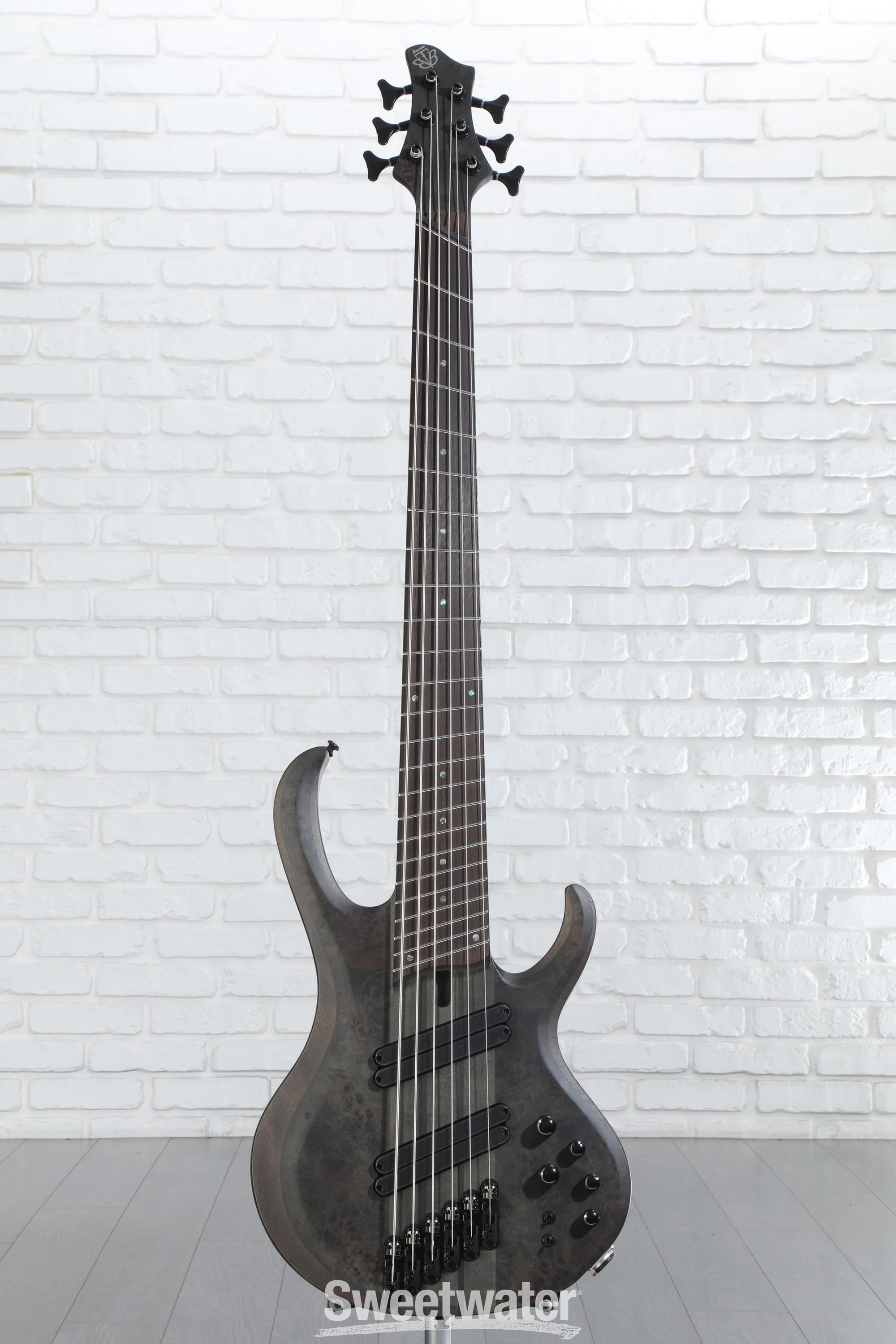 Ibanez BTB806MS 6-string Bass Guitar - Transparent Gray Flat | Sweetwater