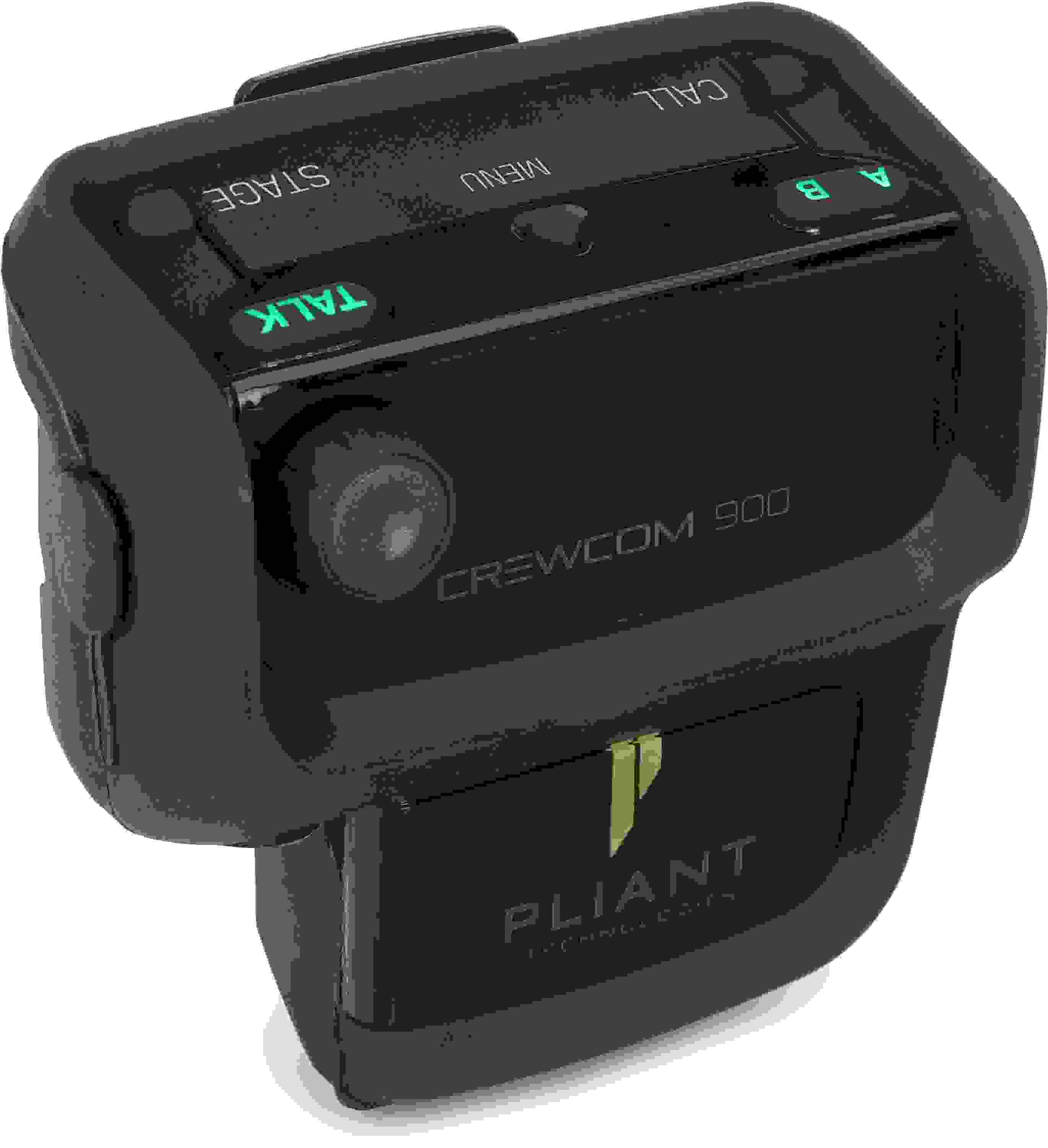 Pliant Technologies CRP-12-900 CrewCom 2-channel Intercom Beltpack - 900MHz | Sweetwater