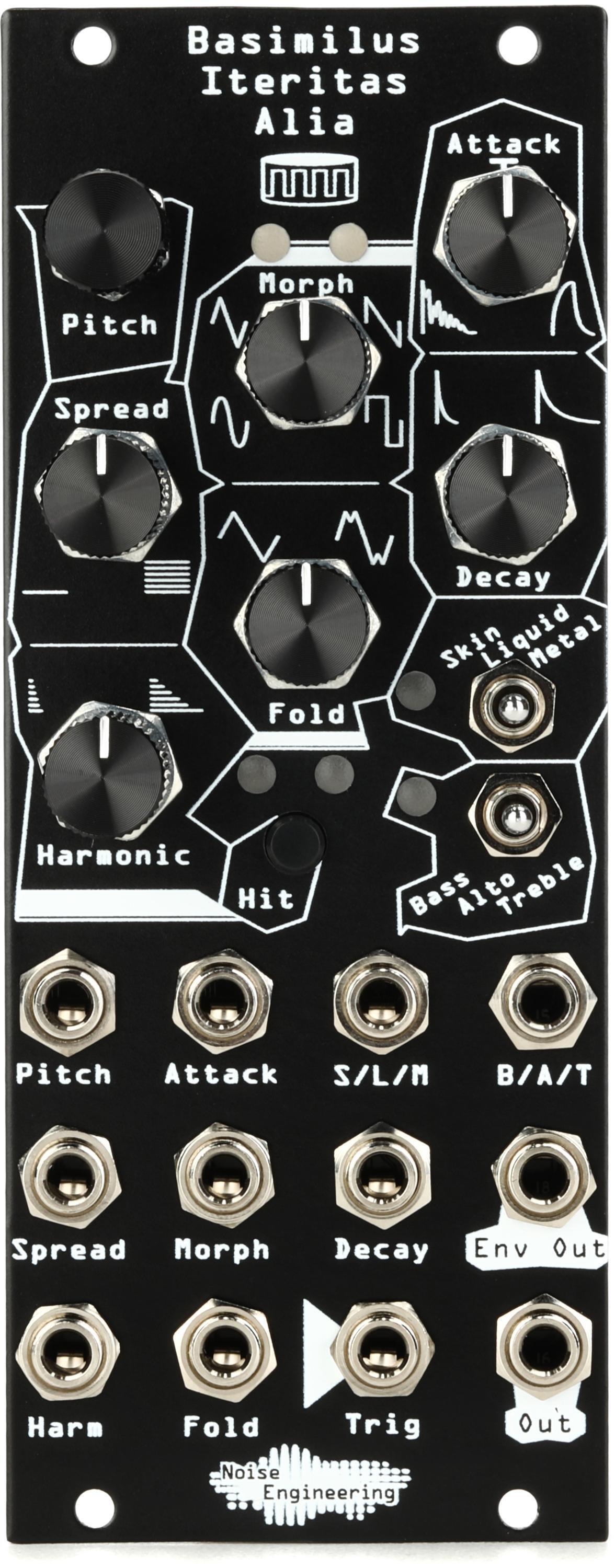 Noise Engineering Basimilus Iteritas Alia 6-oscillator Digital Drum Synthesizer Eurorack Module ...