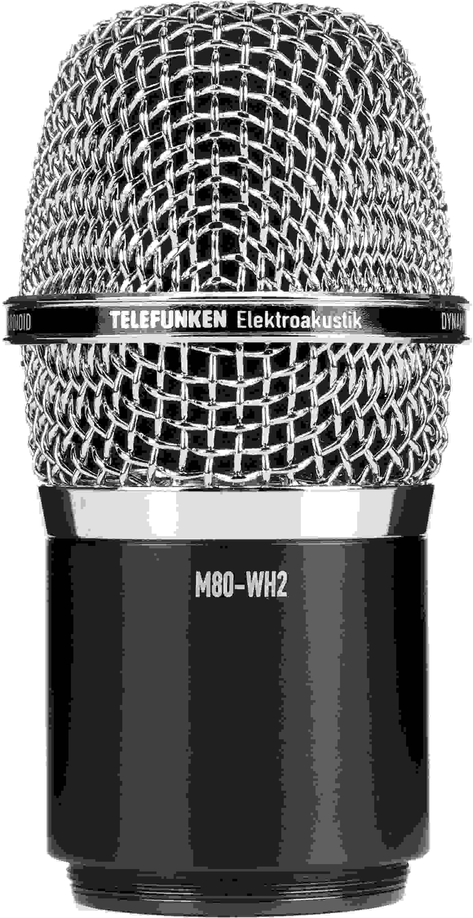 Telefunken M80-WH2 Wireless Mic Capsule - Chrome | Sweetwater
