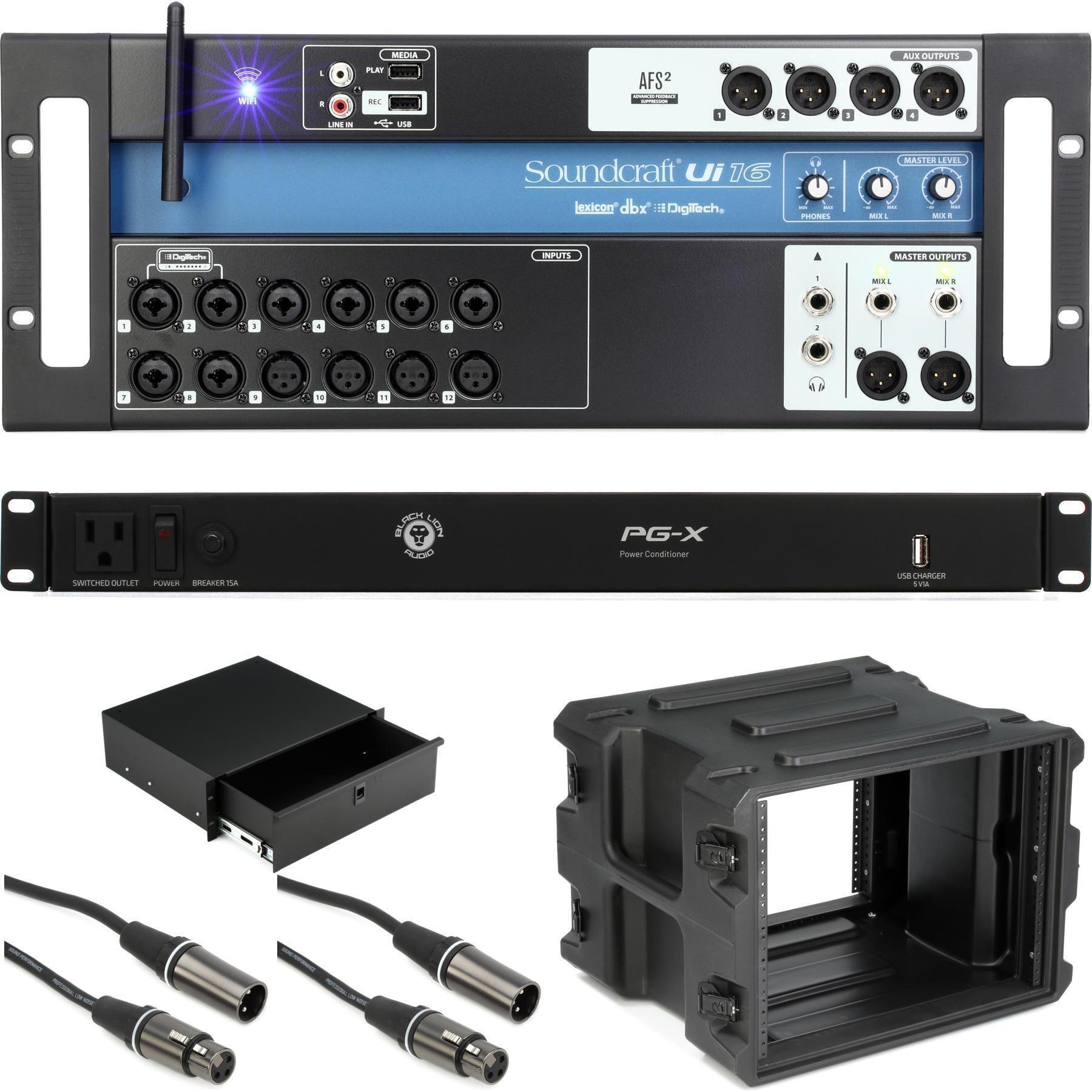 Soundcraft Ui16 16-channel Remote-controlled Digital Mixer Rack Case ...