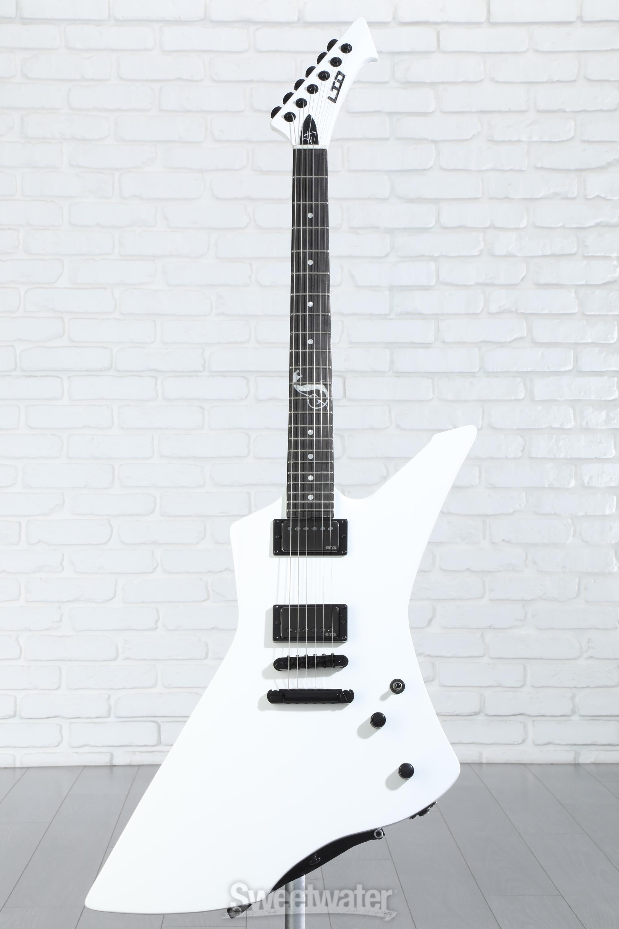 ESP LTD James Hetfield Signature Snakebyte - Snow White | Sweetwater