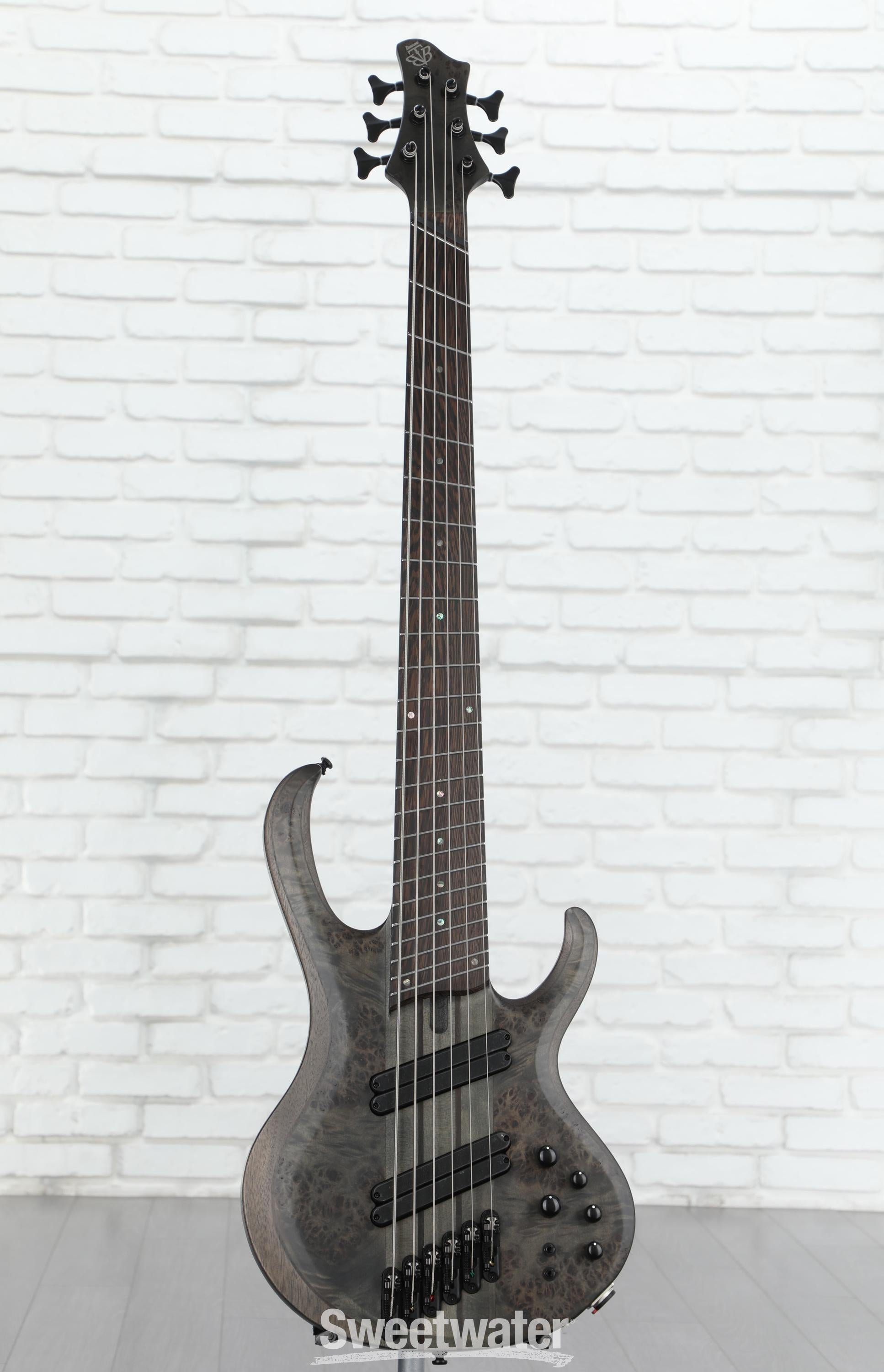 Ibanez BTB806MS 6-string Bass Guitar - Transparent Gray Flat | Sweetwater
