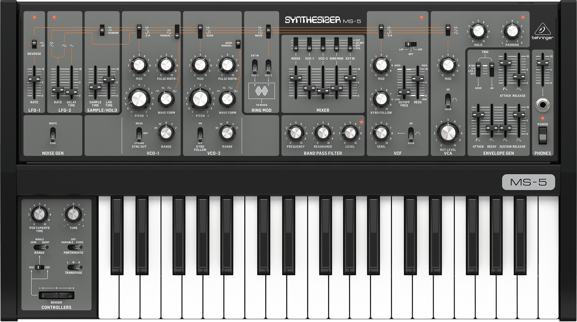 Behringer MS-5 37-key Analog Synthesizer | Sweetwater