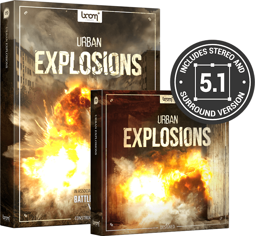 Boom Library Urban Explosions Sound FX Library - Bundle Edition | Sweetwater
