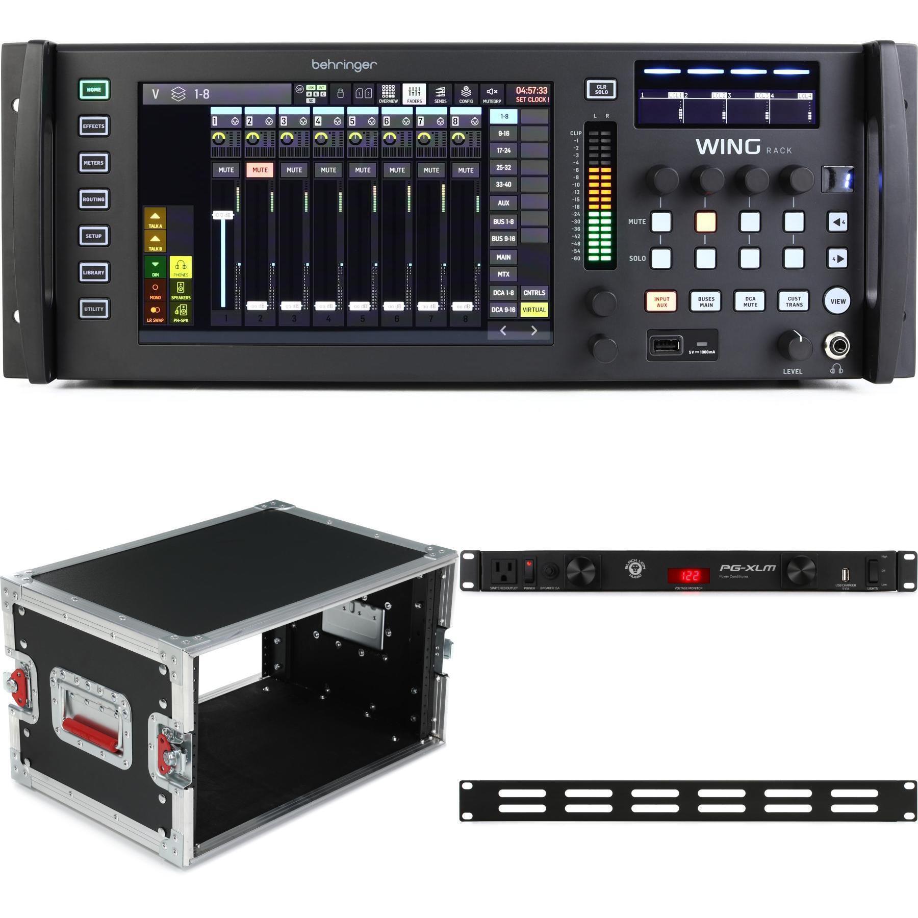 Behringer WING Rack 48-channel Digital Mixer with Power Conditioner and ...