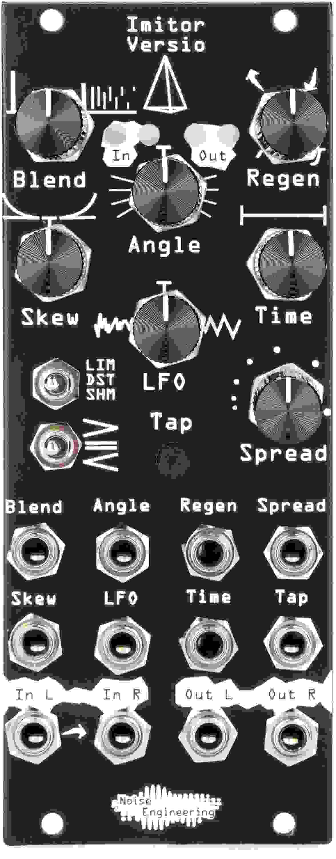 Noise Engineering Imitor Versio Multimode Delay Eurorack Module - Black ...