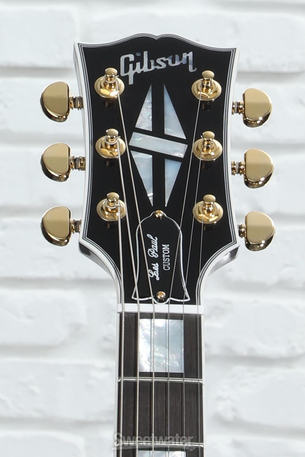Gibson Custom Made to Measure Les Paul Custom Electric Guitar - Ebony ...